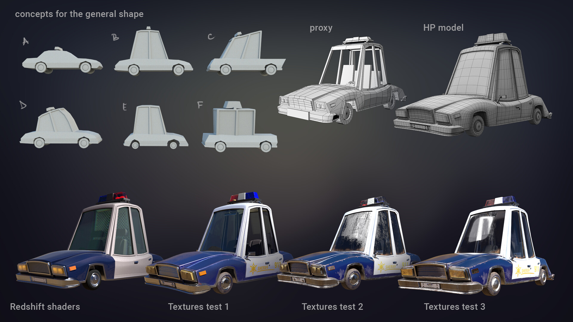 Ksenia Krasova - Police car - Stylized 3D model