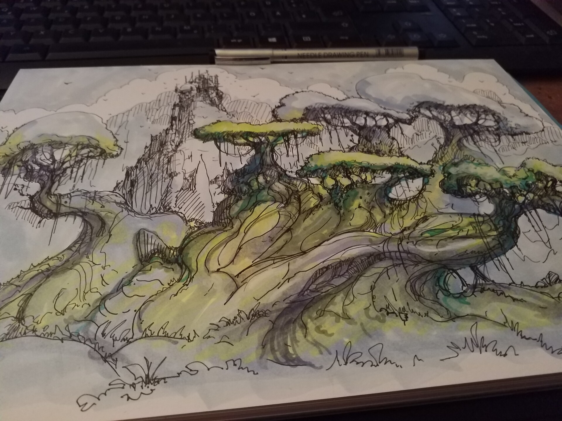 ArtStation - Environment Sketch