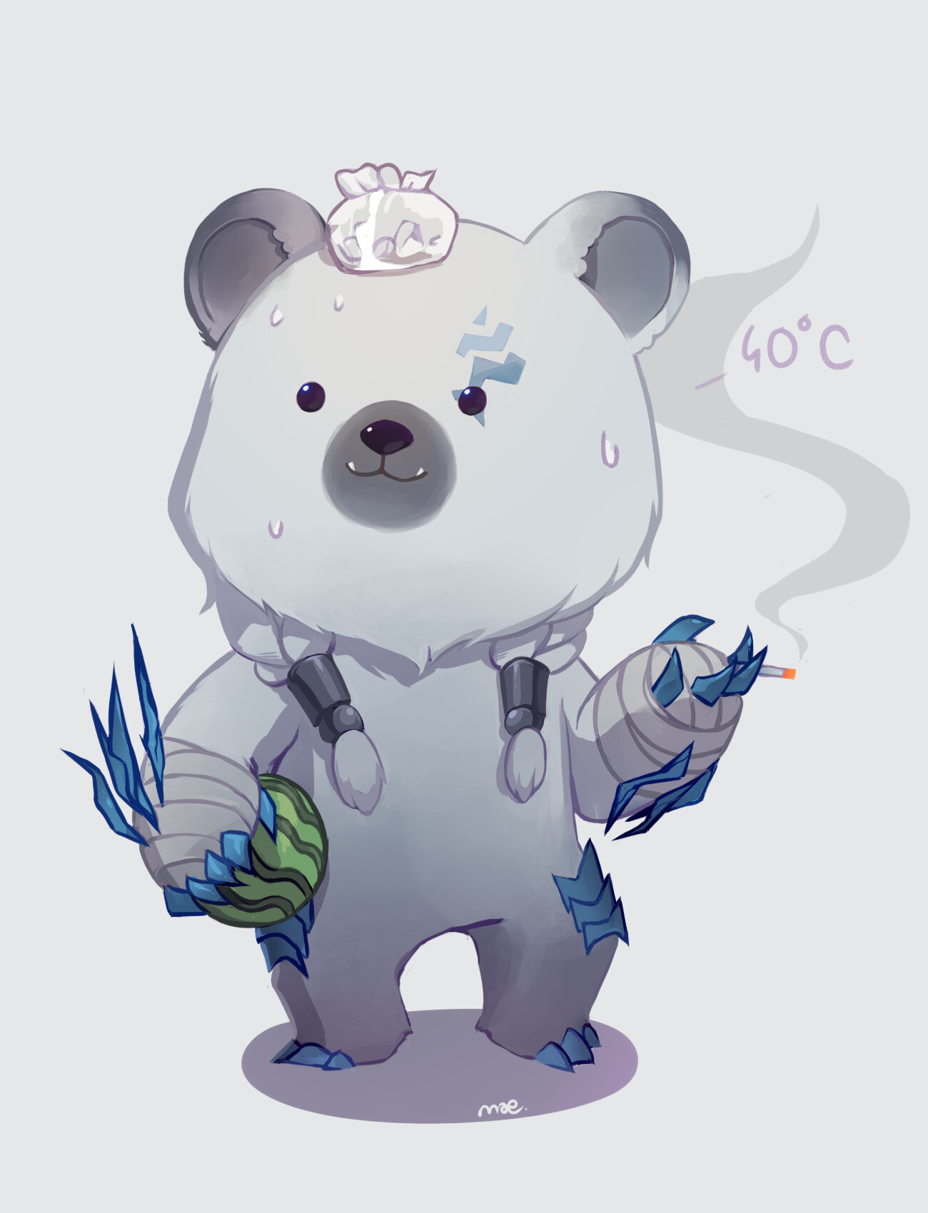 Volibear Chibi Volibear Papercraft (with Template) By Capcomcc On