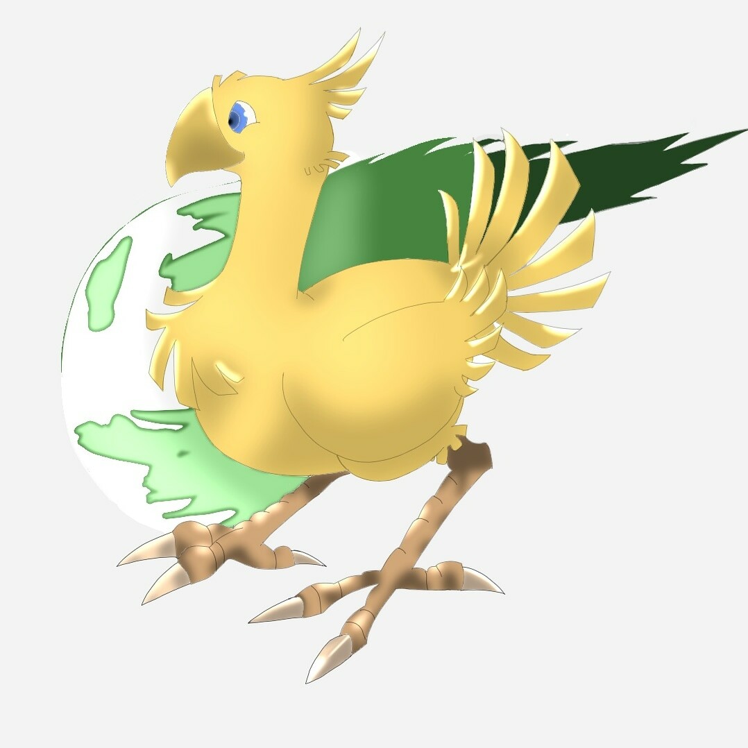 ArtStation - Chocobo fan art