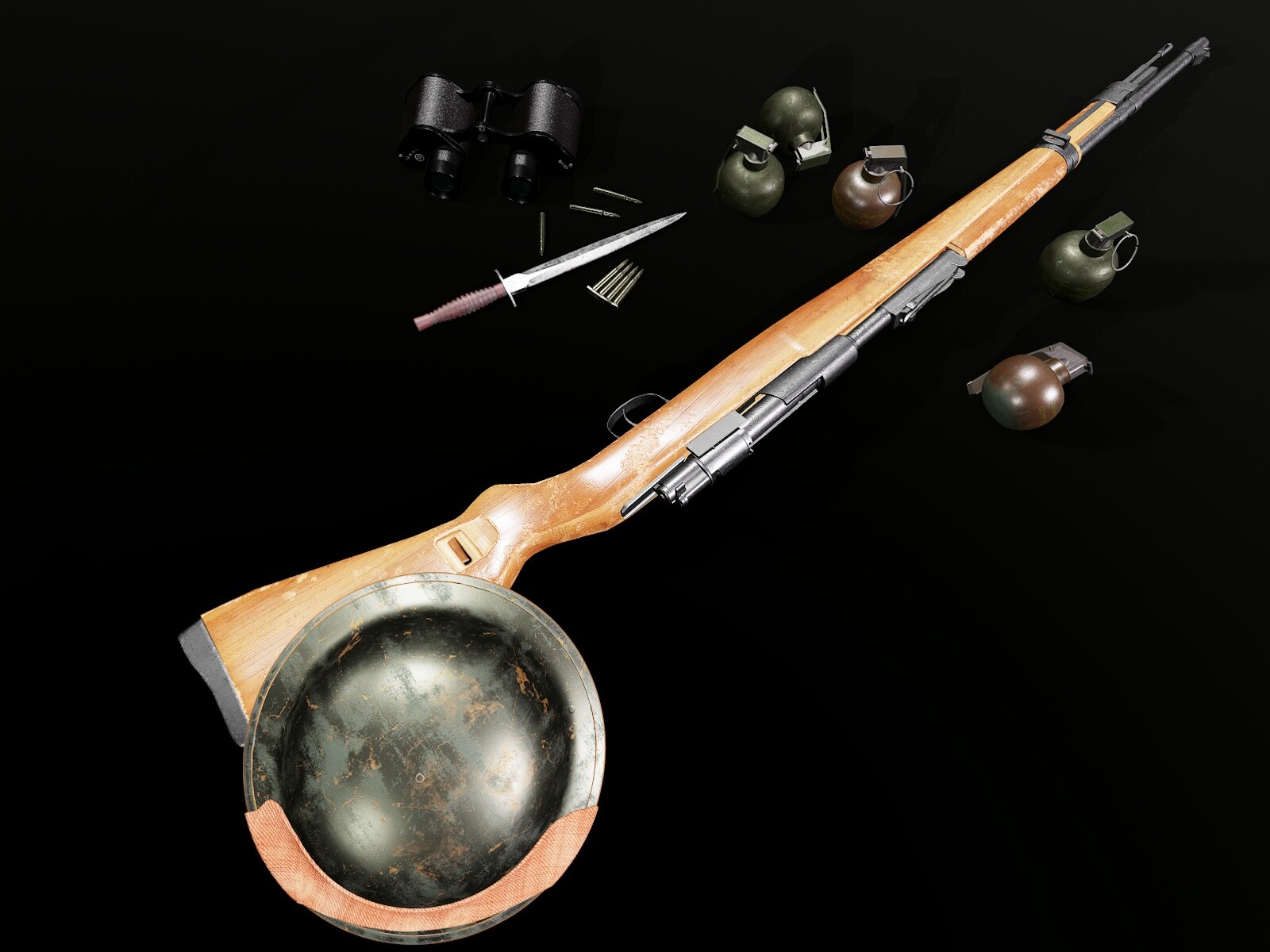 ArtStation - Weapon Scene