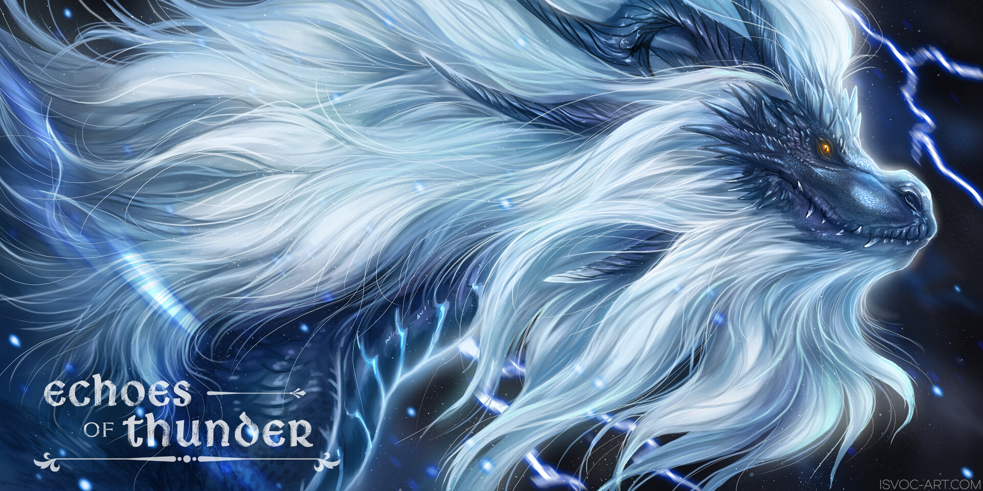 lightning wolf with wings