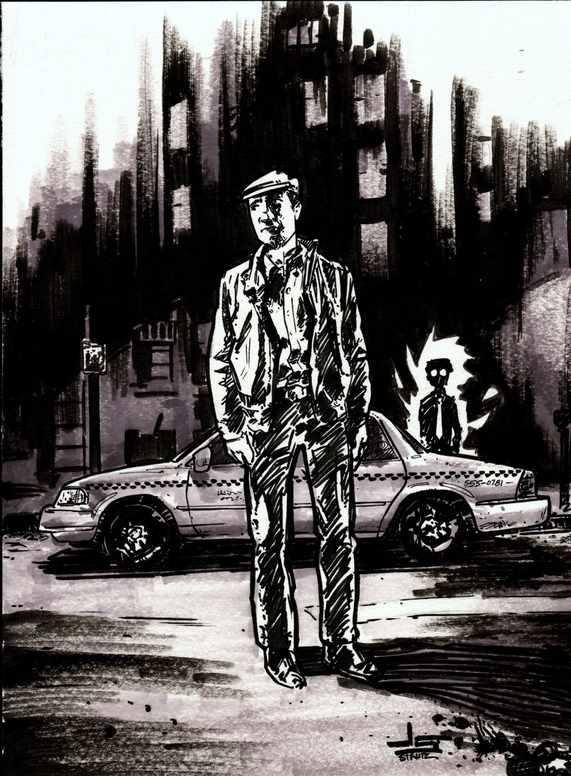 ArtStation - Cyrus Perkins And The Haunted Taxi Cab