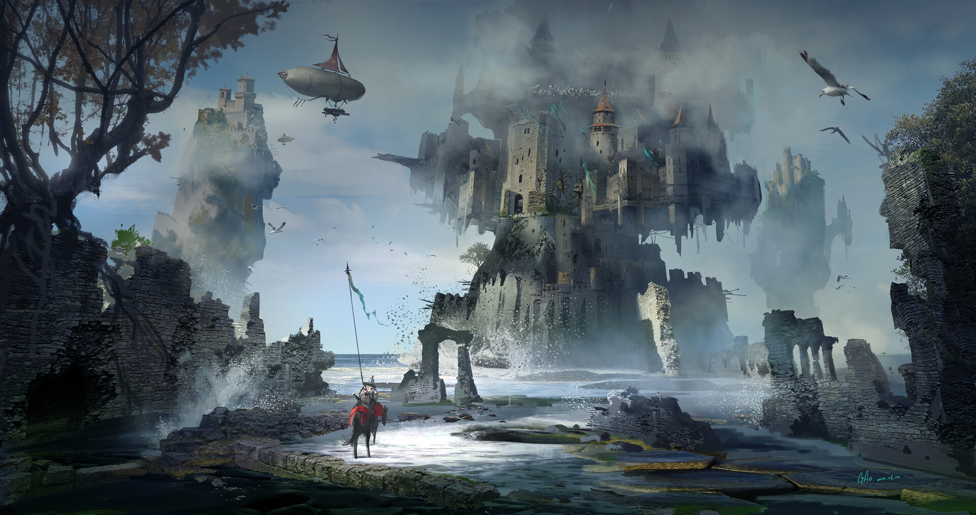 ArtStation - Sea castle