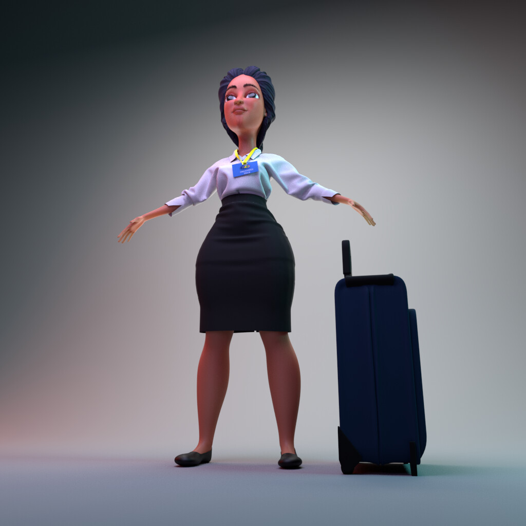 ArtStation - female tourist Character