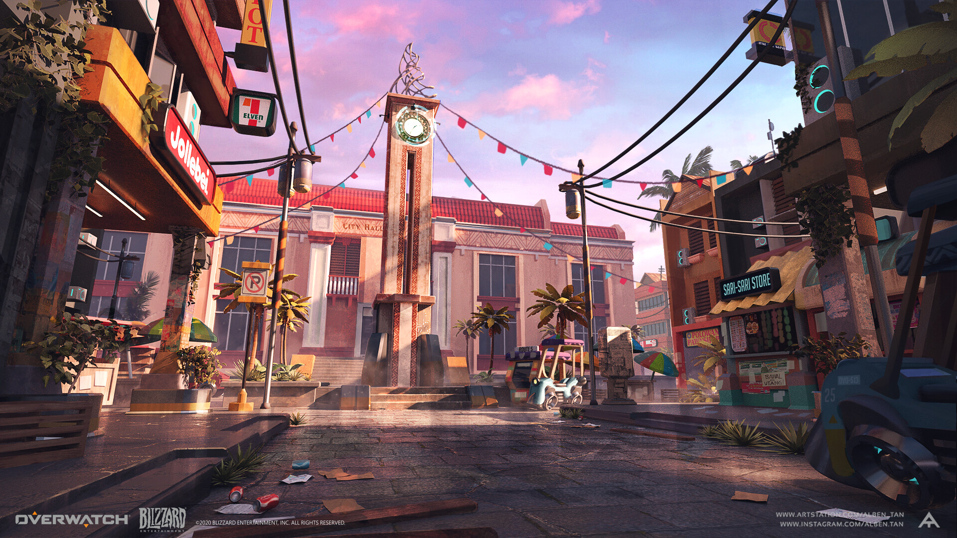 ArtStation - Overwatch Control Map: Davao