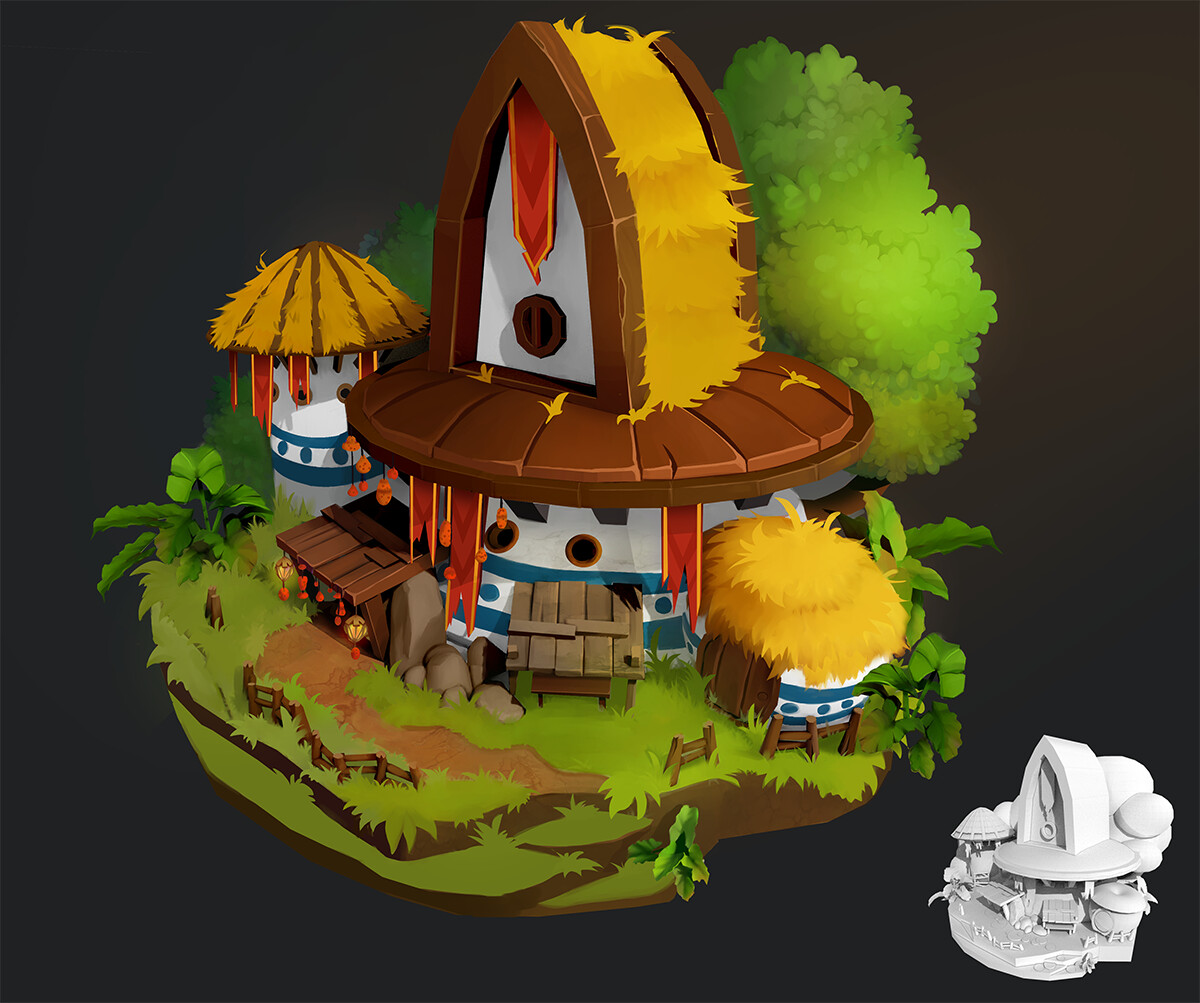 ArtStation - Shaman house