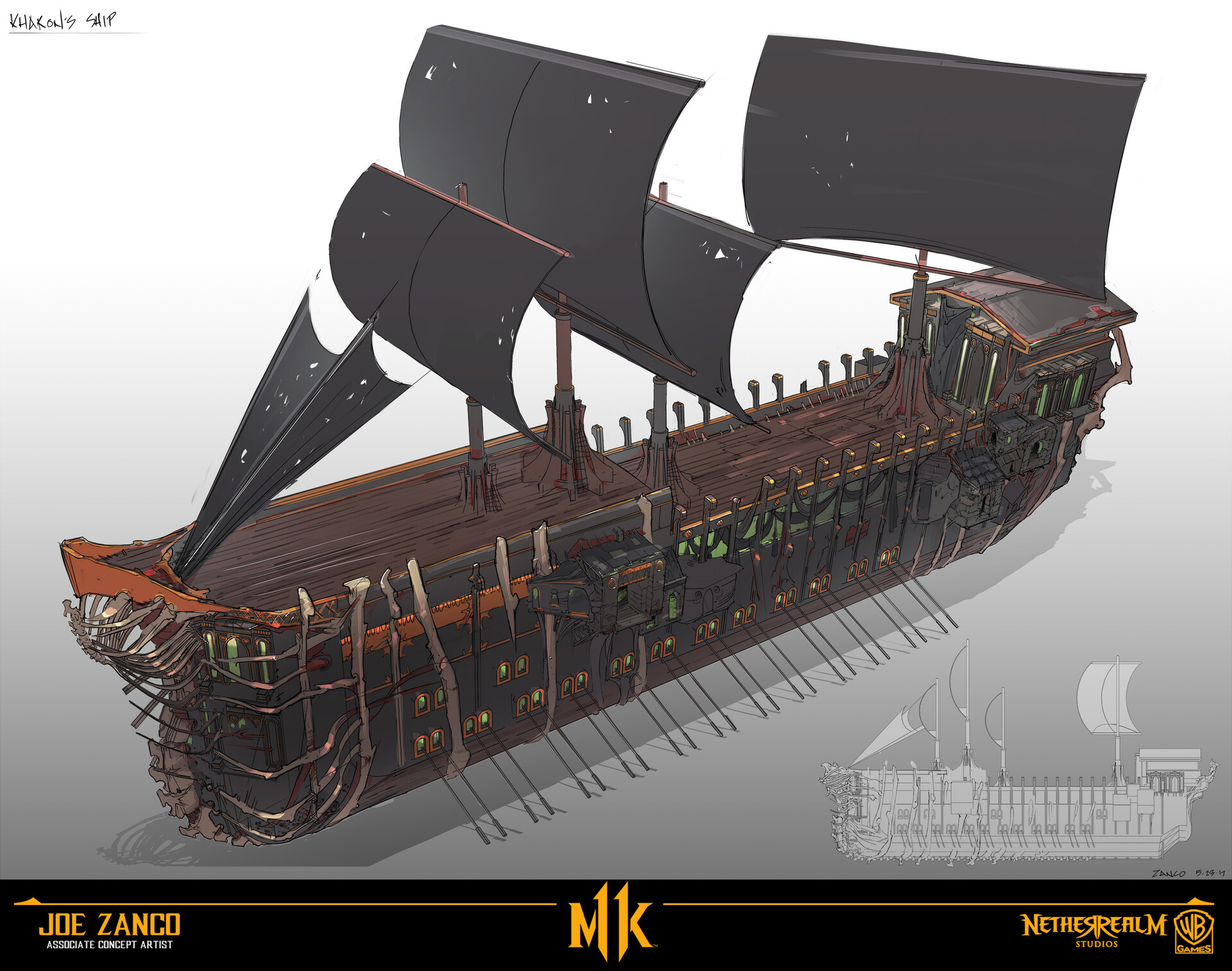 Joe Zanco - Mortal Kombat 11 Concepts: Kharon's Ship