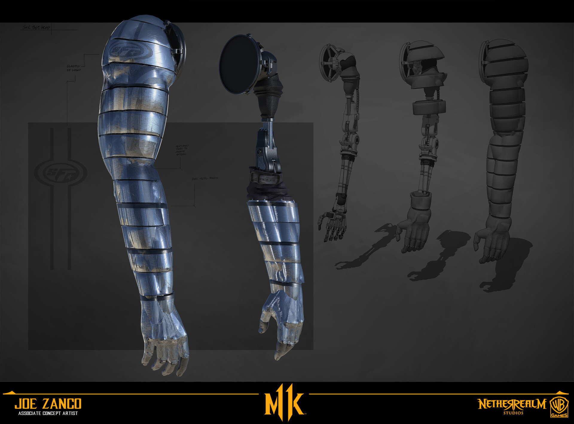 Joe Zanco - Mortal Kombat 11 Concepts: Jax Arms