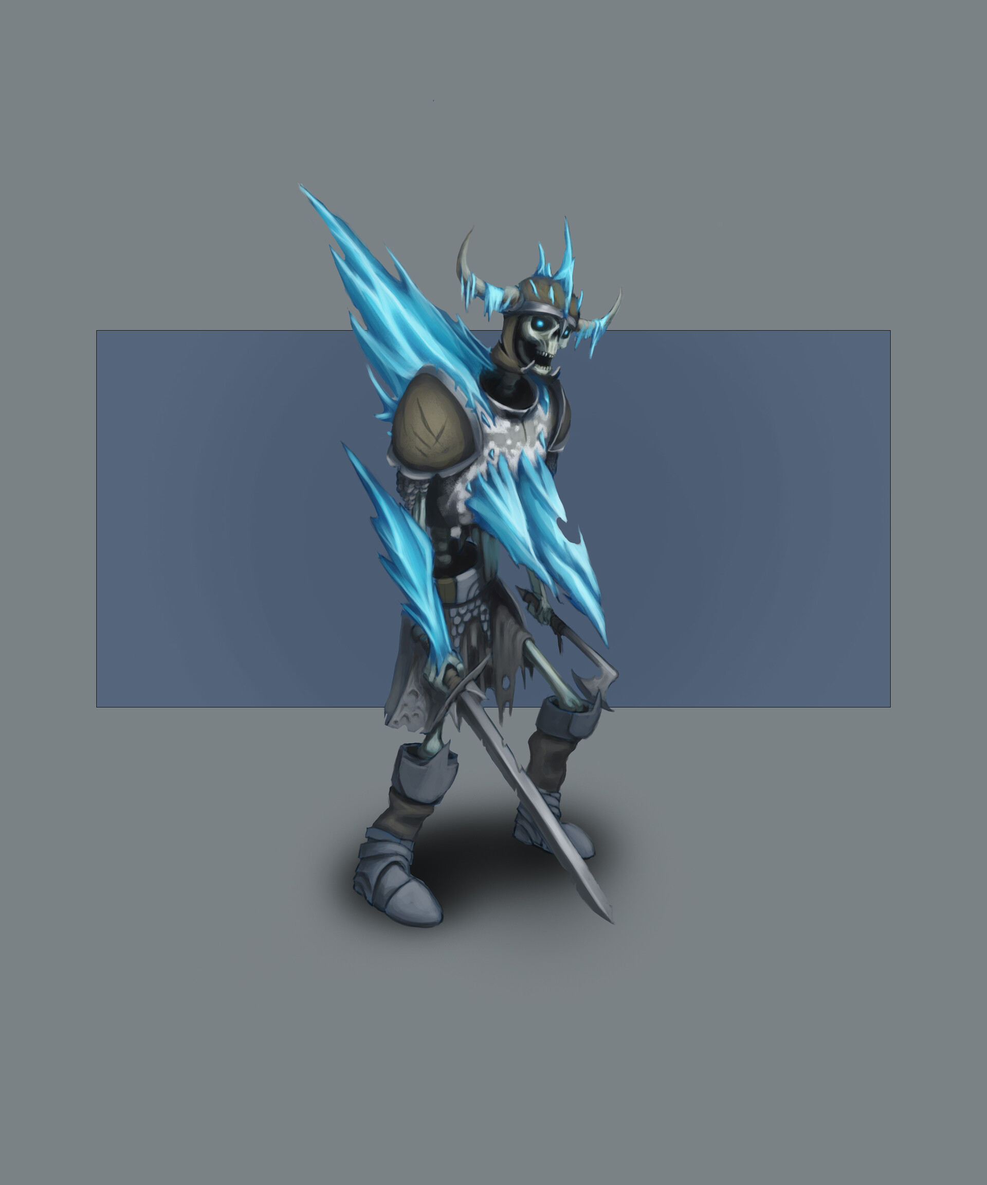 ArtStation - Frozen skeleton warrior