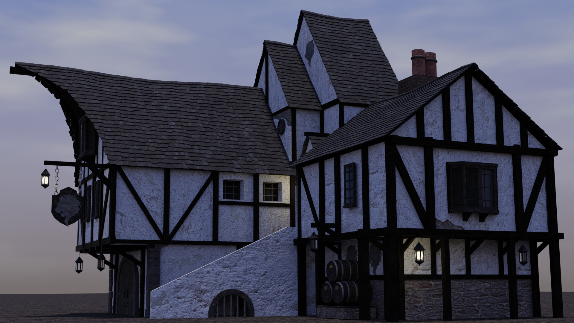 ArtStation - Medieval Tavern Build