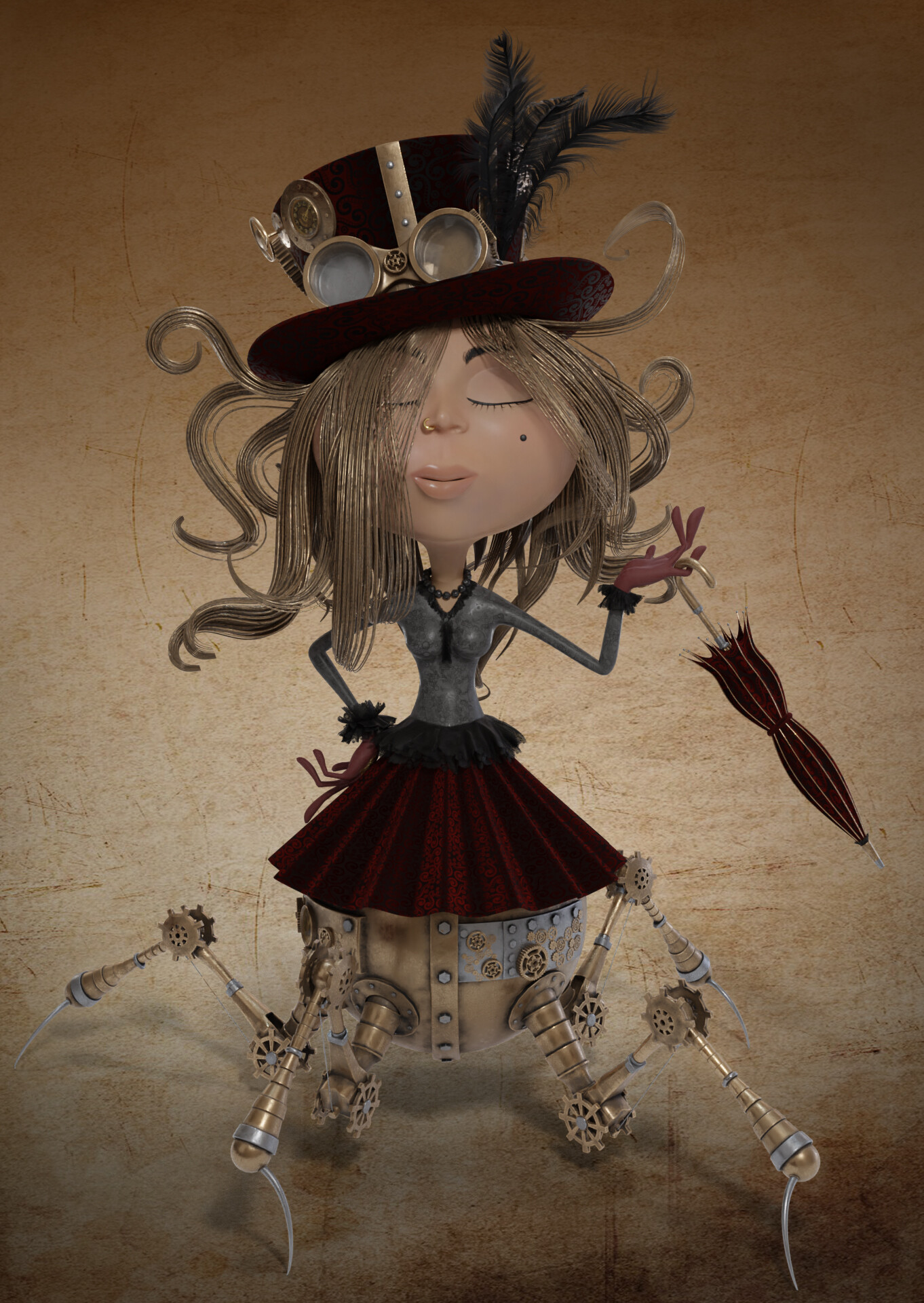 ArtStation - Steampunk Spider