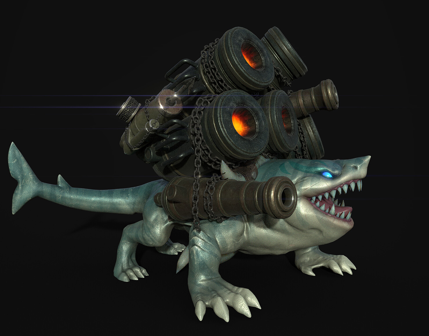 Yun Song - Riptide Rex (Legend of Runterra Fan art) _02