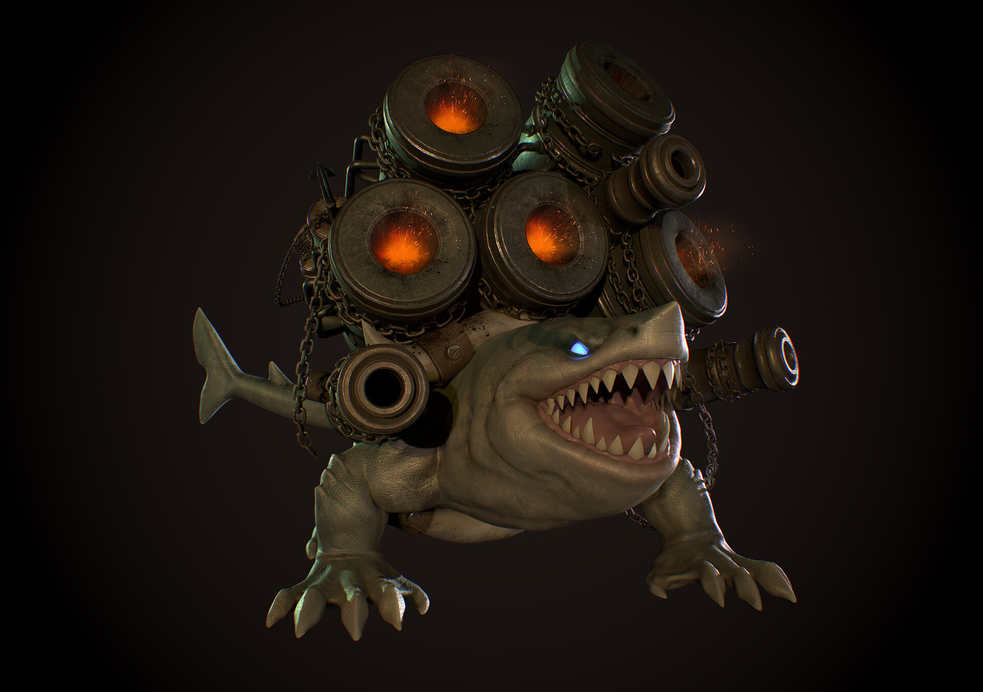 Yun Song - Riptide Rex (Legend of Runterra Fan art) _02