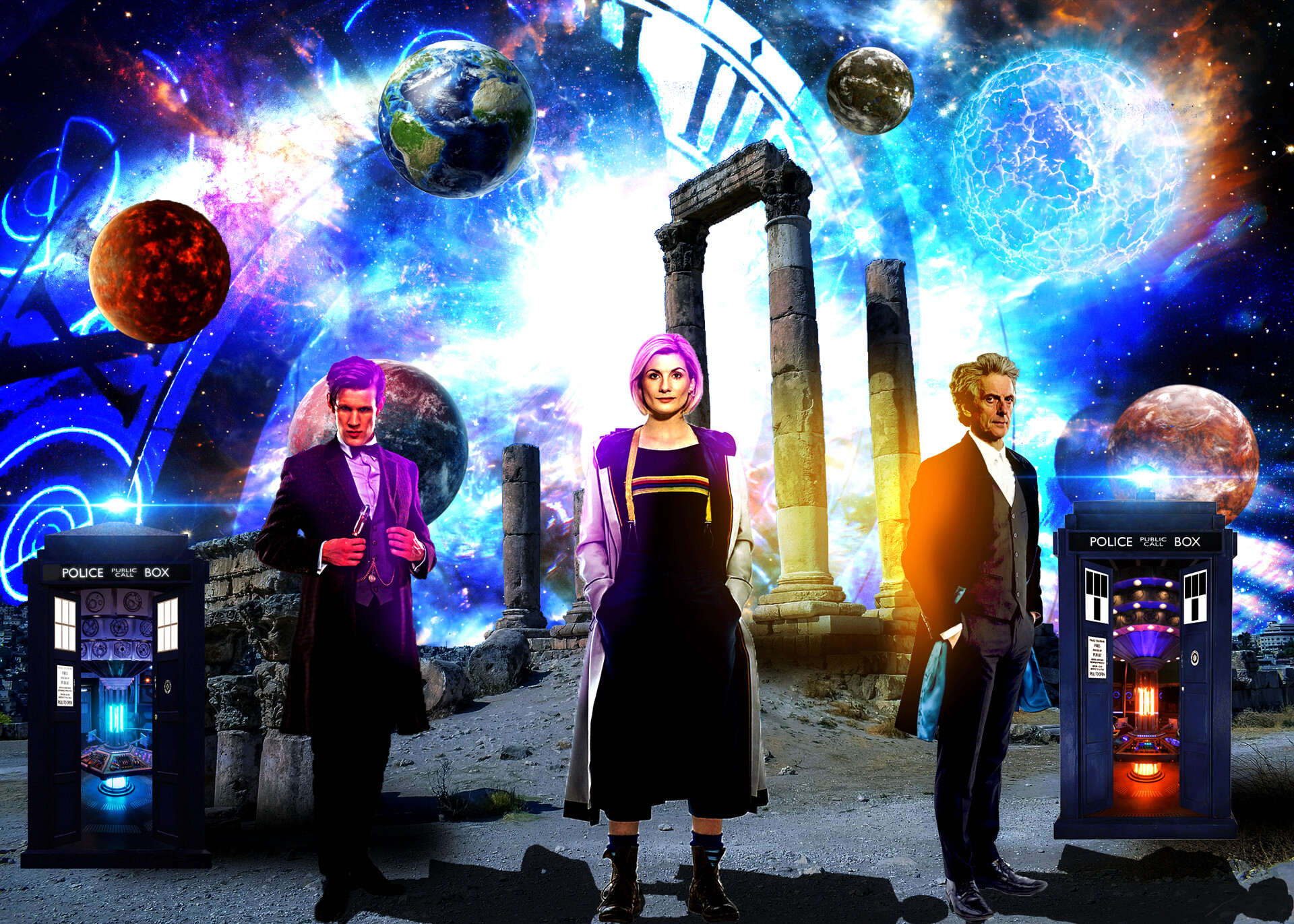 ArtStation - Eleventh, Twelfth, Thirteenth,Doctor Portrait