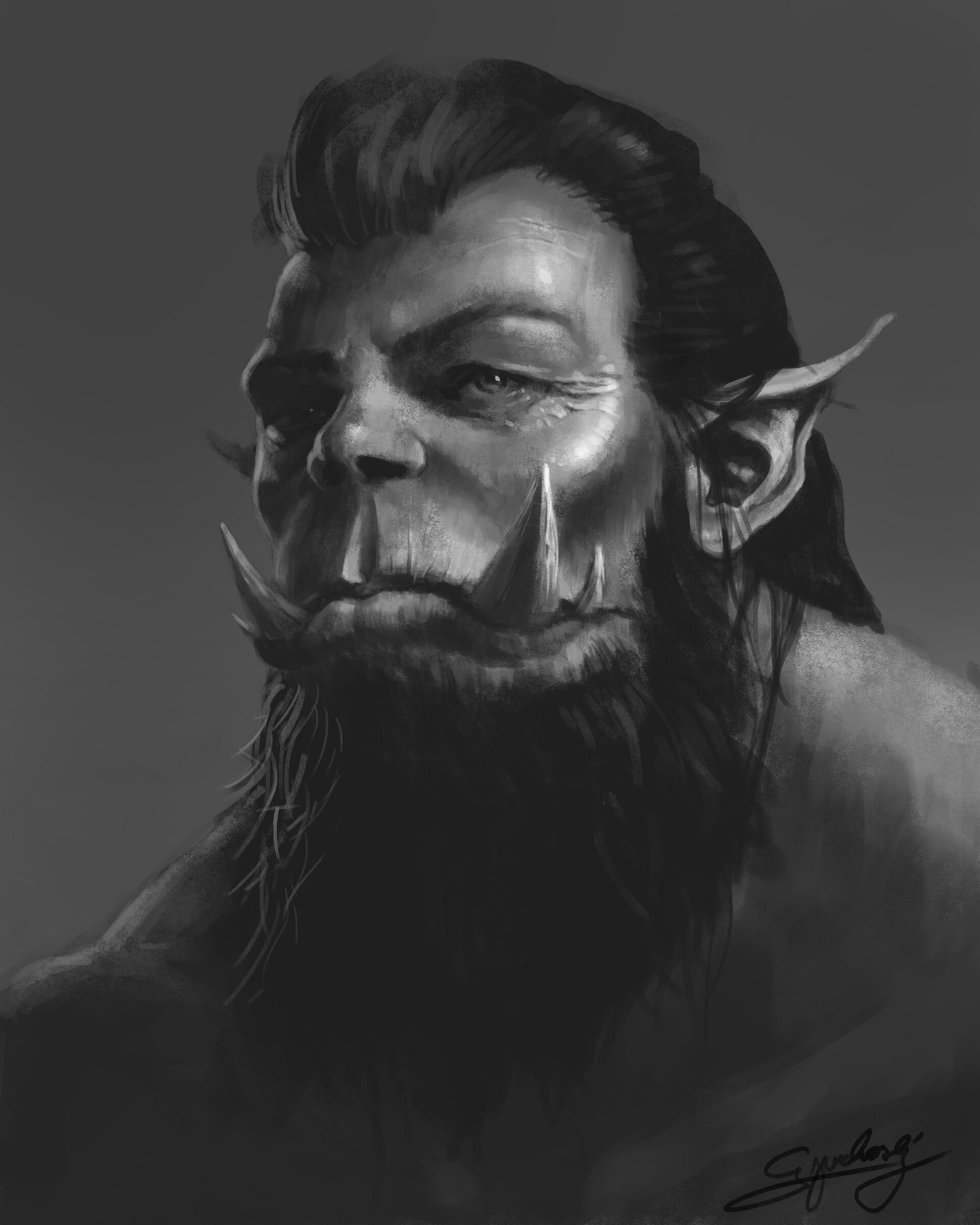 ArtStation - Orc portrait