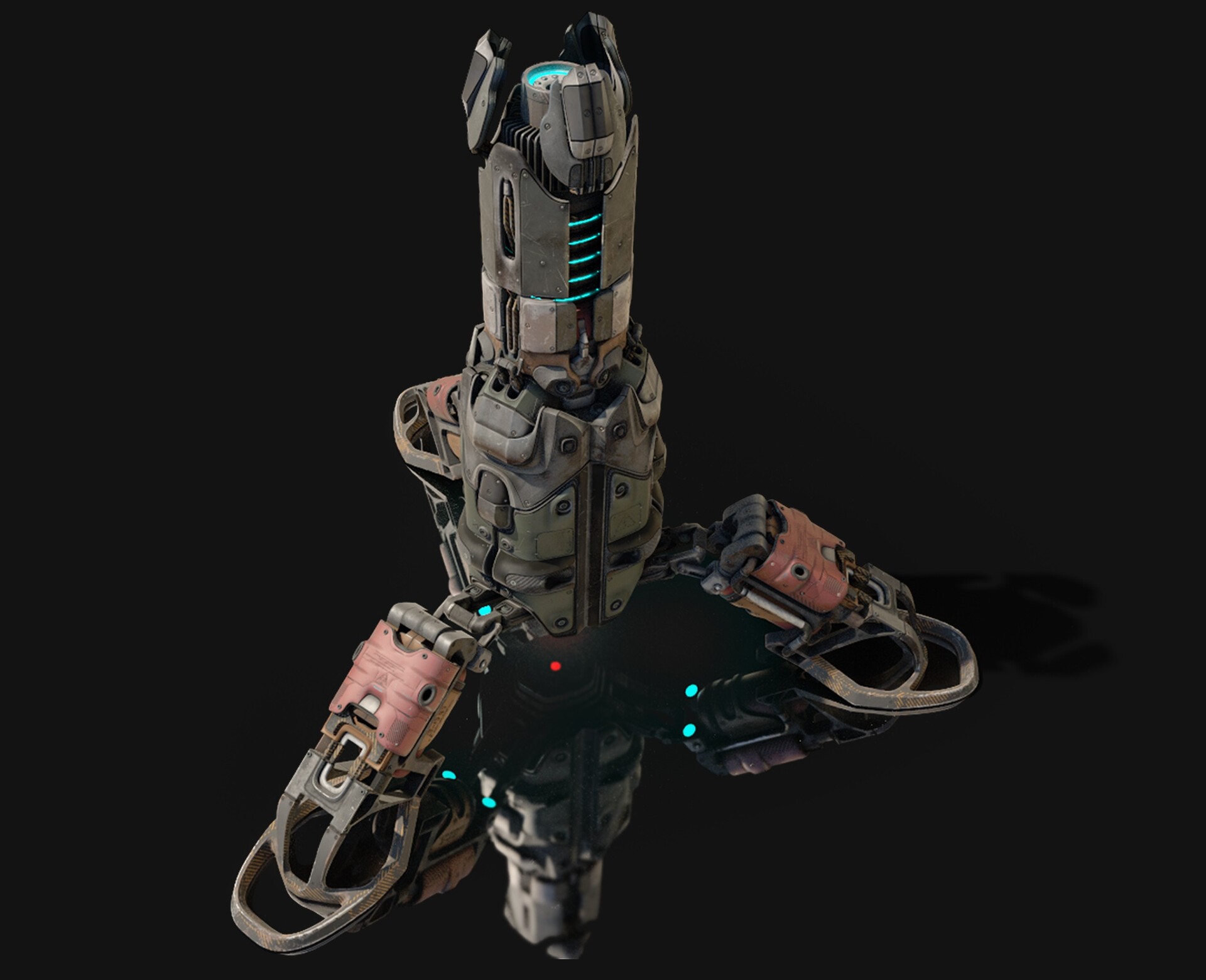 Game OBJ - Sci-Fi Beacon 3D model