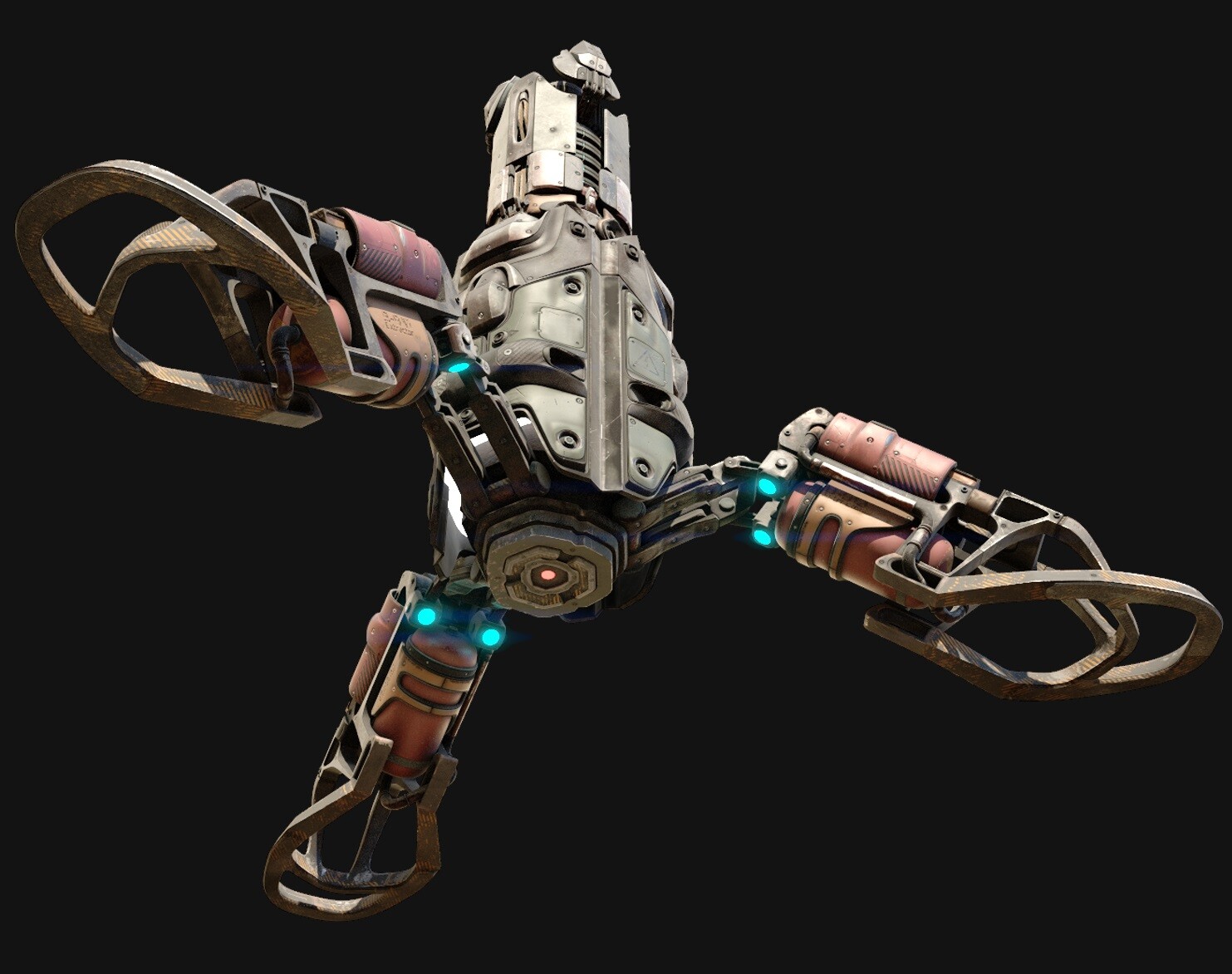 Game OBJ - Sci-Fi Beacon 3D model