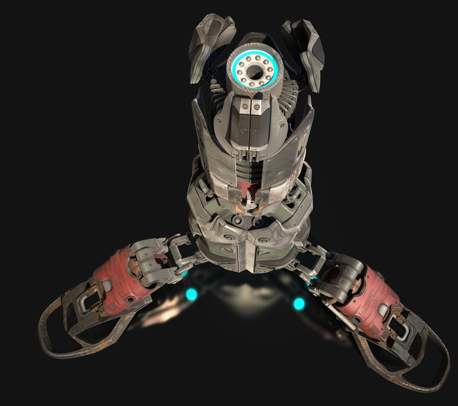 Game OBJ - Sci-Fi Beacon 3D model