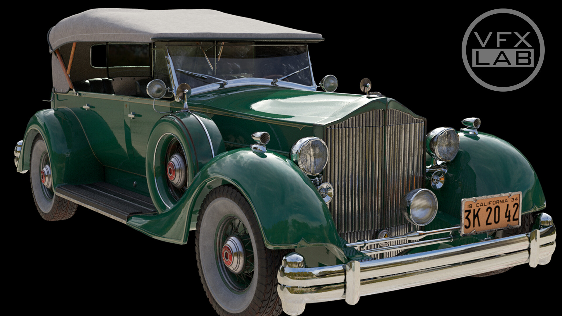 ArtStation - VFXLAB Student's work " Classic Car" modeling