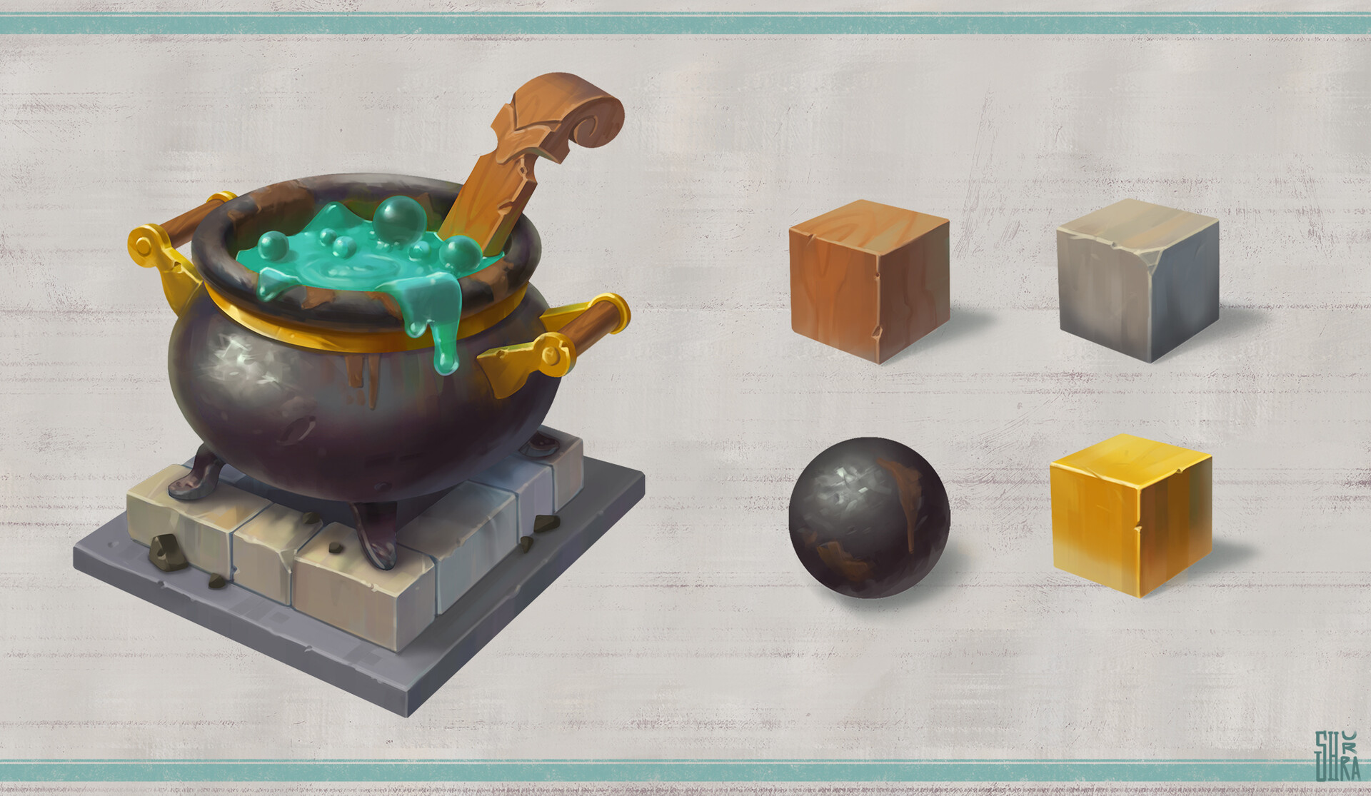 ArtStation - Materials and potion