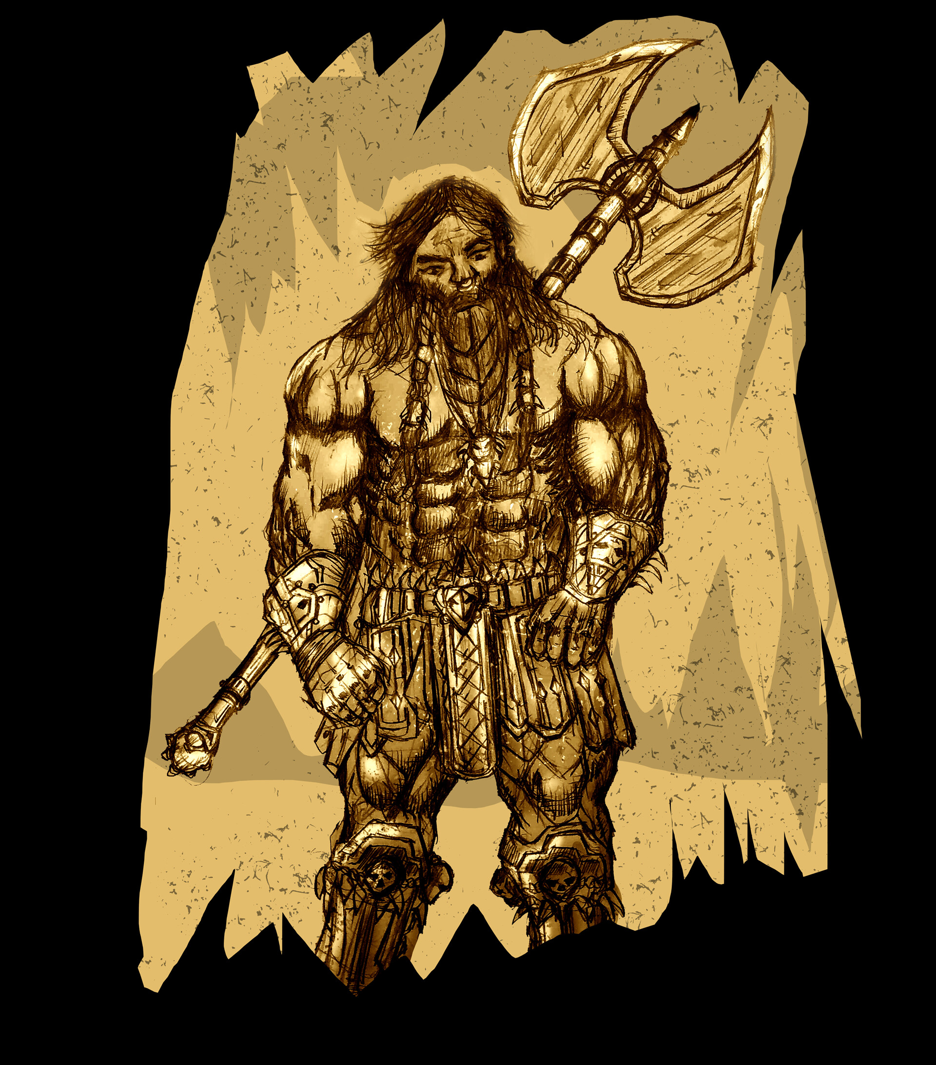 ArtStation - Thergen Barbarian - Ancestral