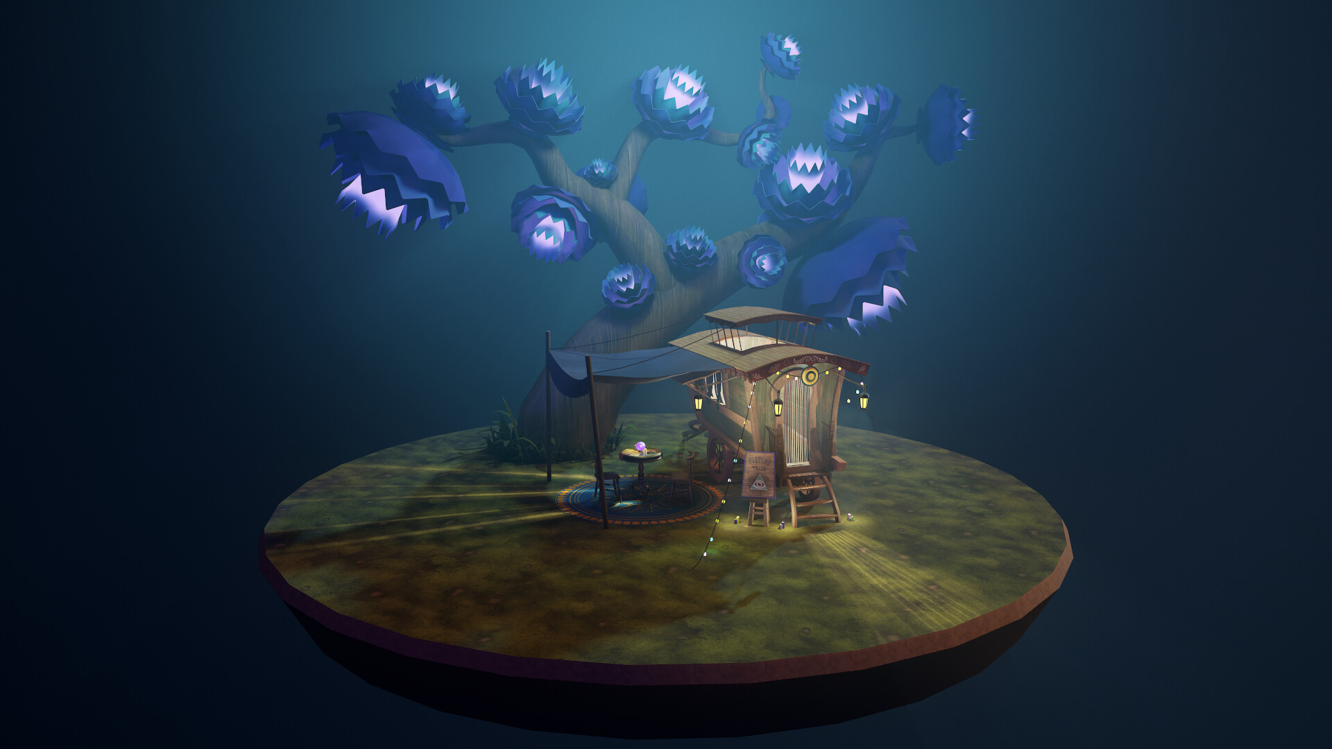 ArtStation - Fortune teller caravan