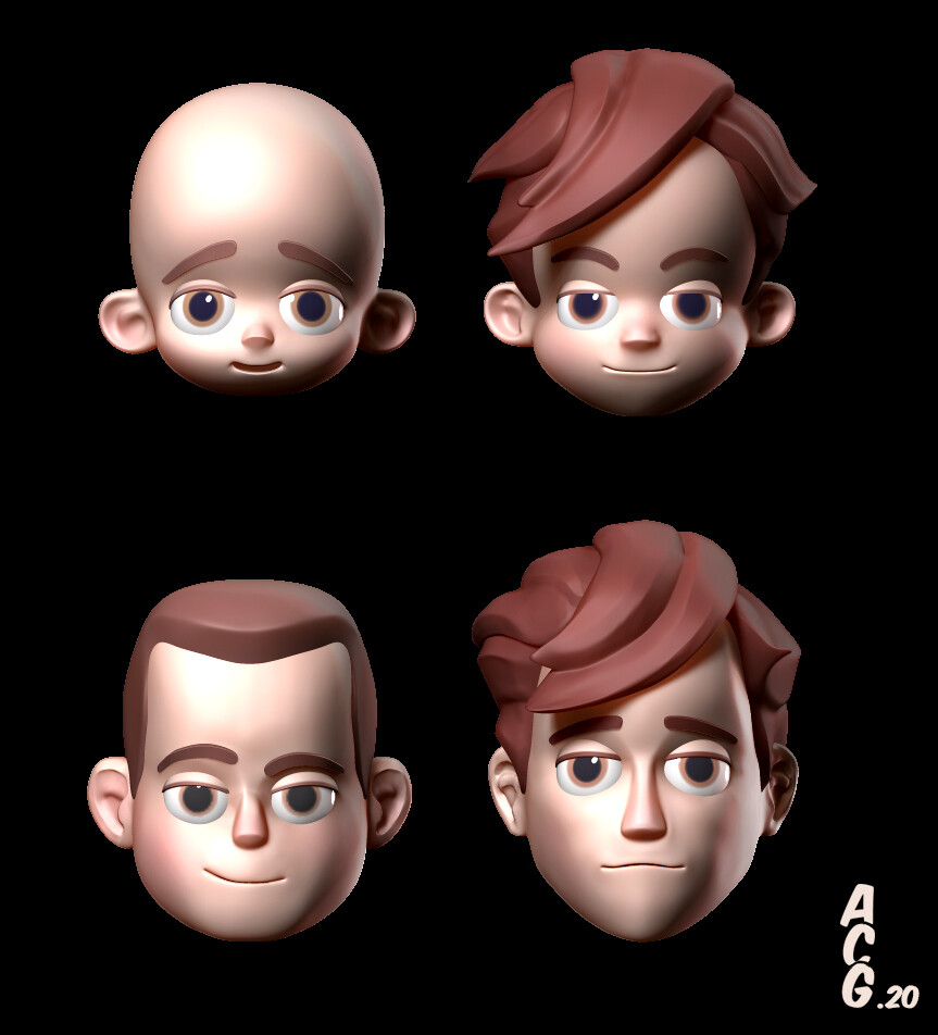 ArtStation - Kid Head References