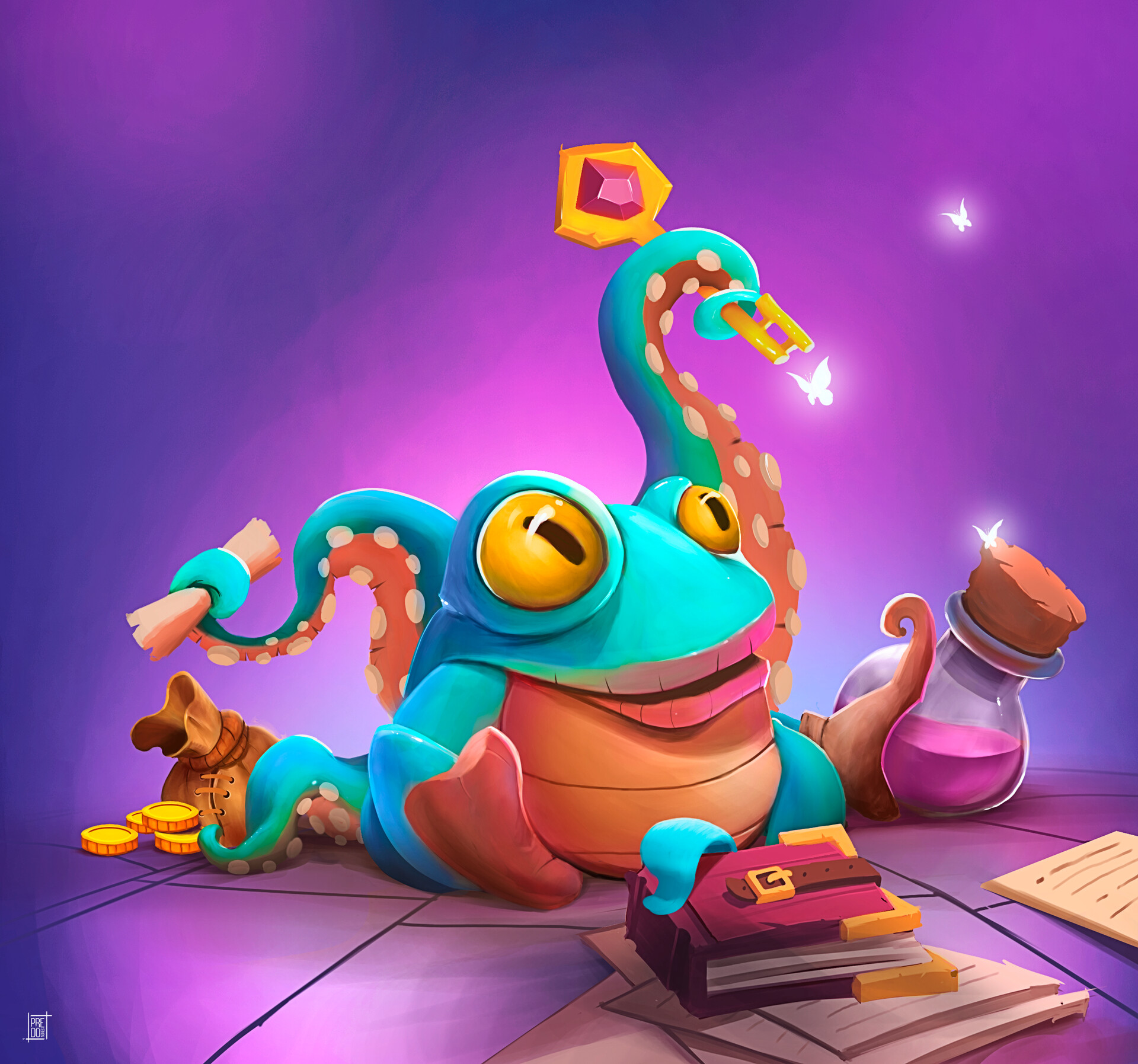 ArtStation - Percival, the Frogtopus