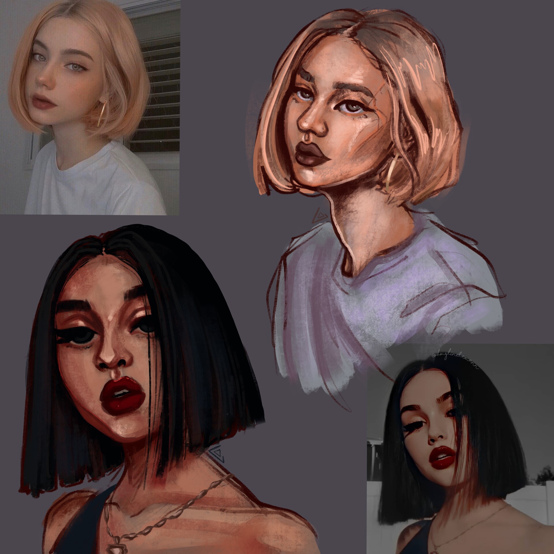 ArtStation - Dual Portrait Study