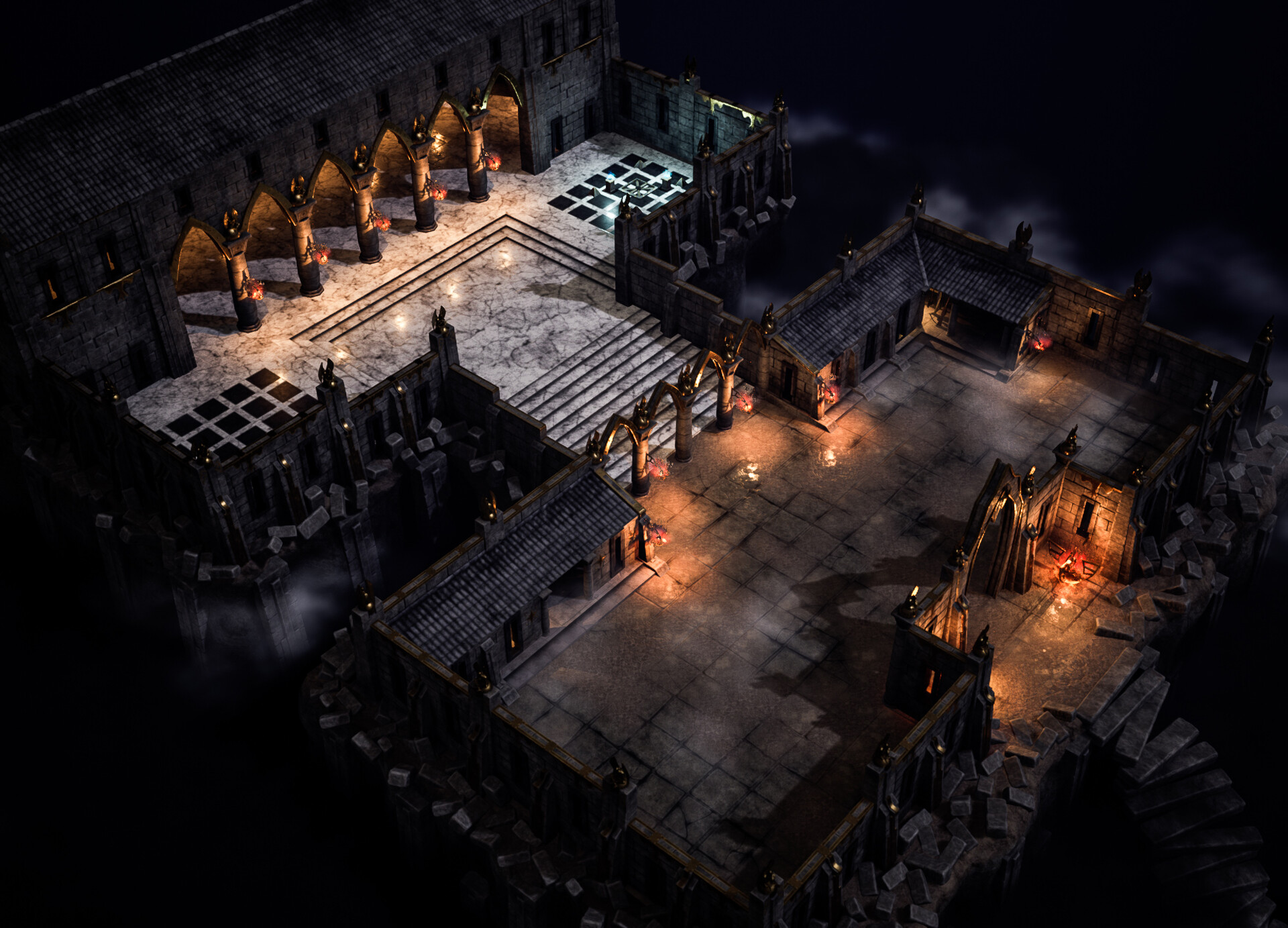 ArtStation - Diablo 2 Act 4 - Pandemonium Fortress - Fan Art