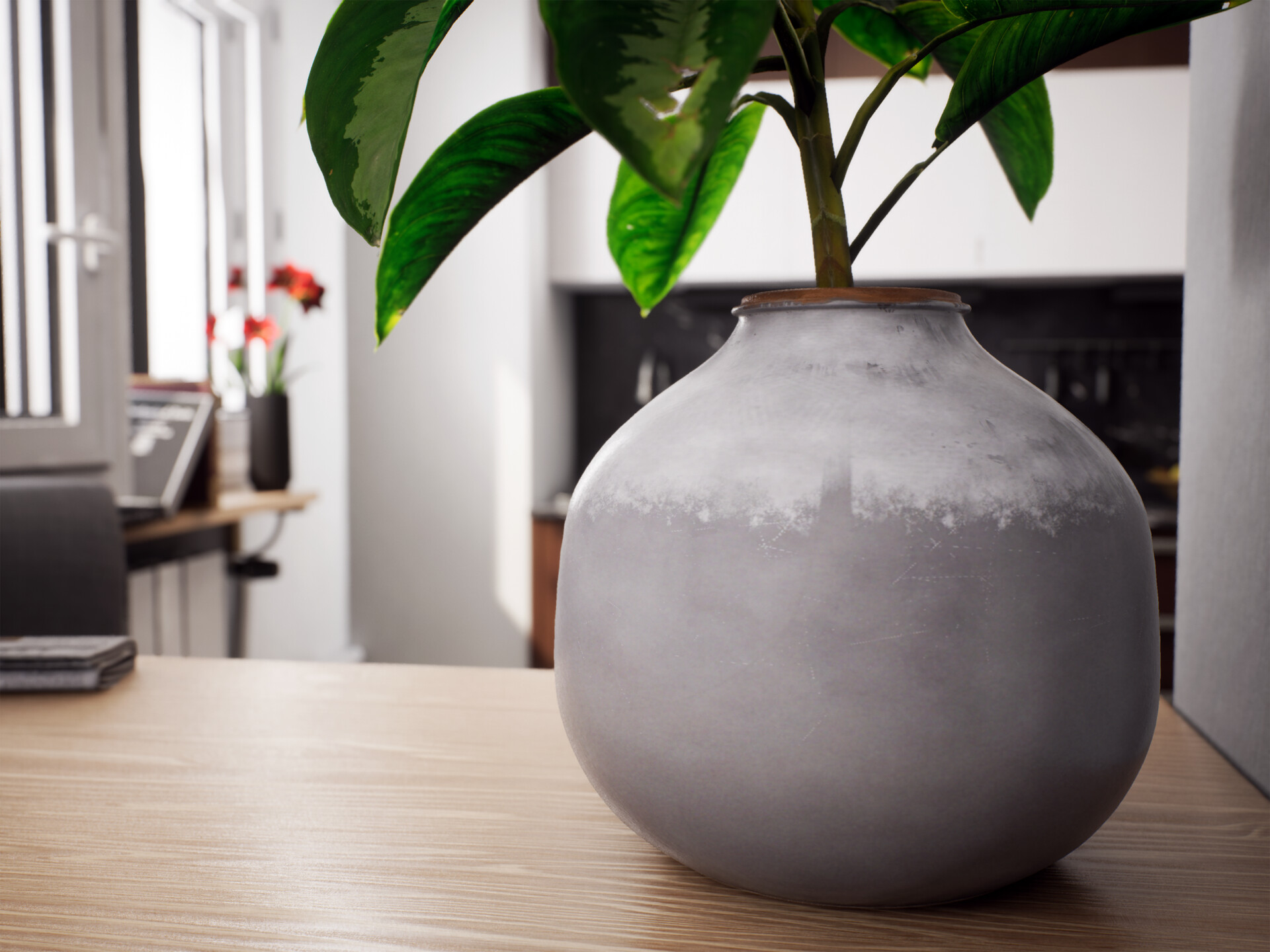 Norman Bishop - Modern Kitchen. Real-Time Raytraced Archviz.