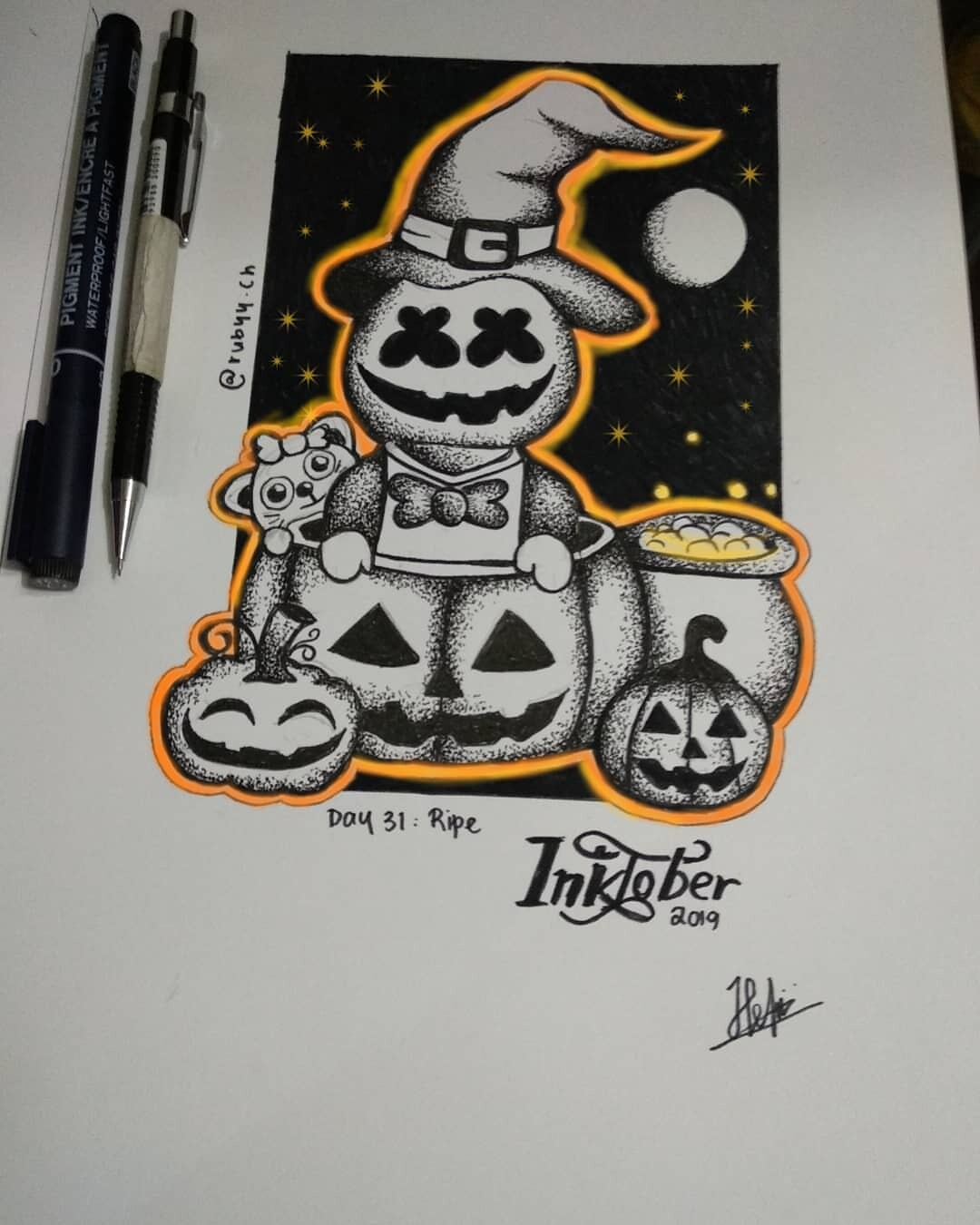 ArtStation - INKTOBER 2019 DAY 31 : RIPE 🎃🎃