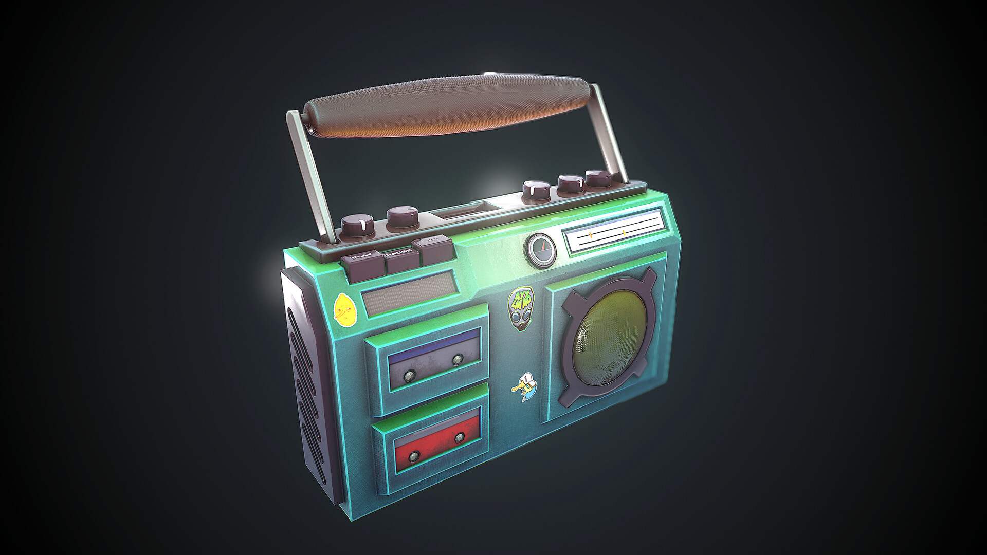 ArtStation - Stylized Radio