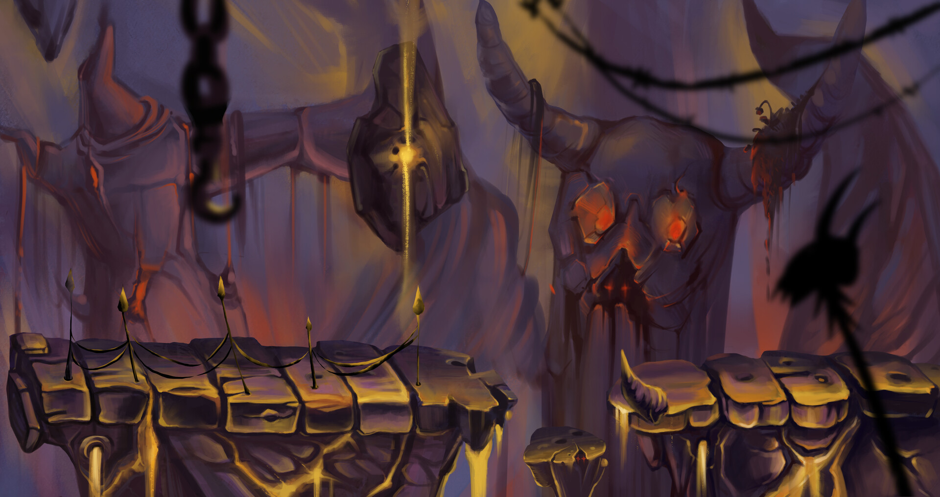 ArtStation - platformer, hell location