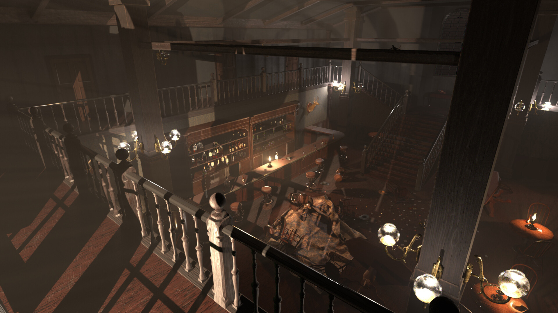 ArtStation - Saloon Fight Aftermath