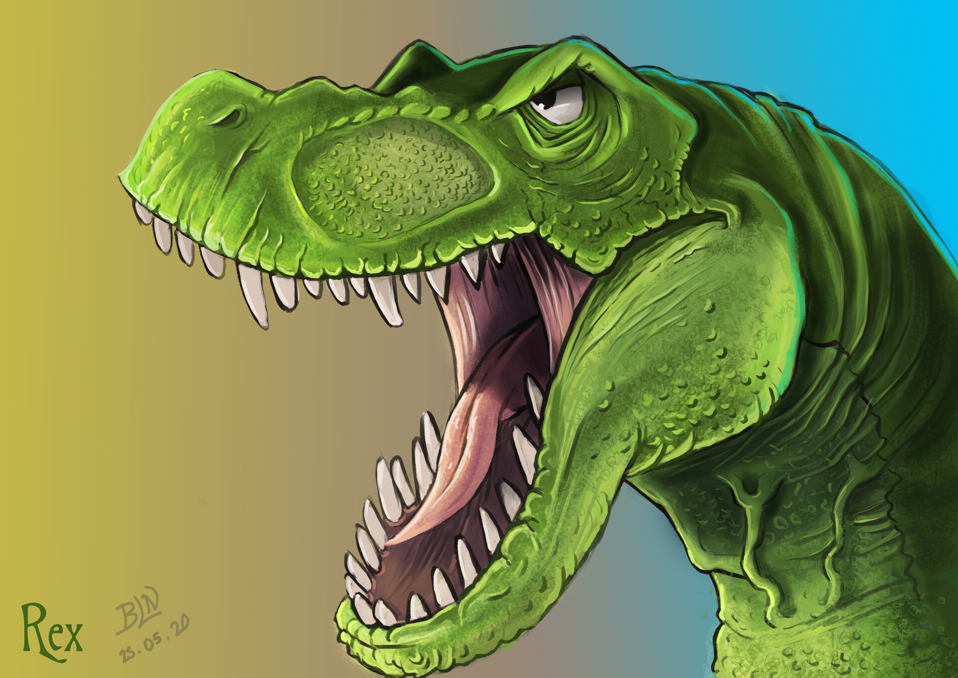 ArtStation - T-rex Character Design