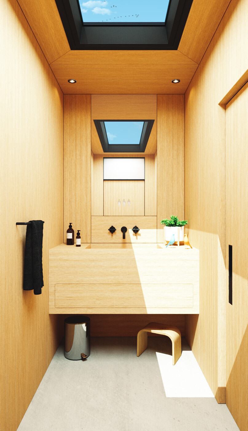 ArtStation - Tiny Bathroom