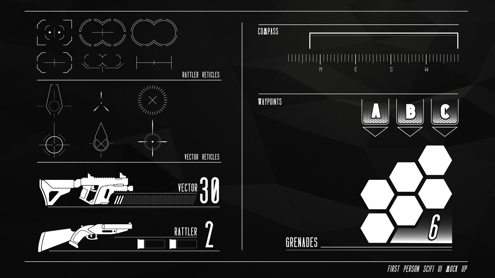 Adam Birch - First Person Shooter UI - Concept