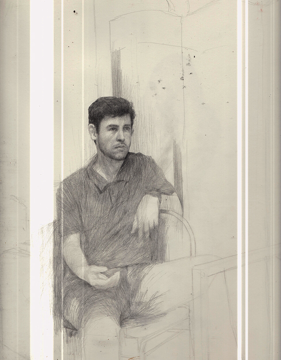 Enes Diriğ - little portrait on moleskine page