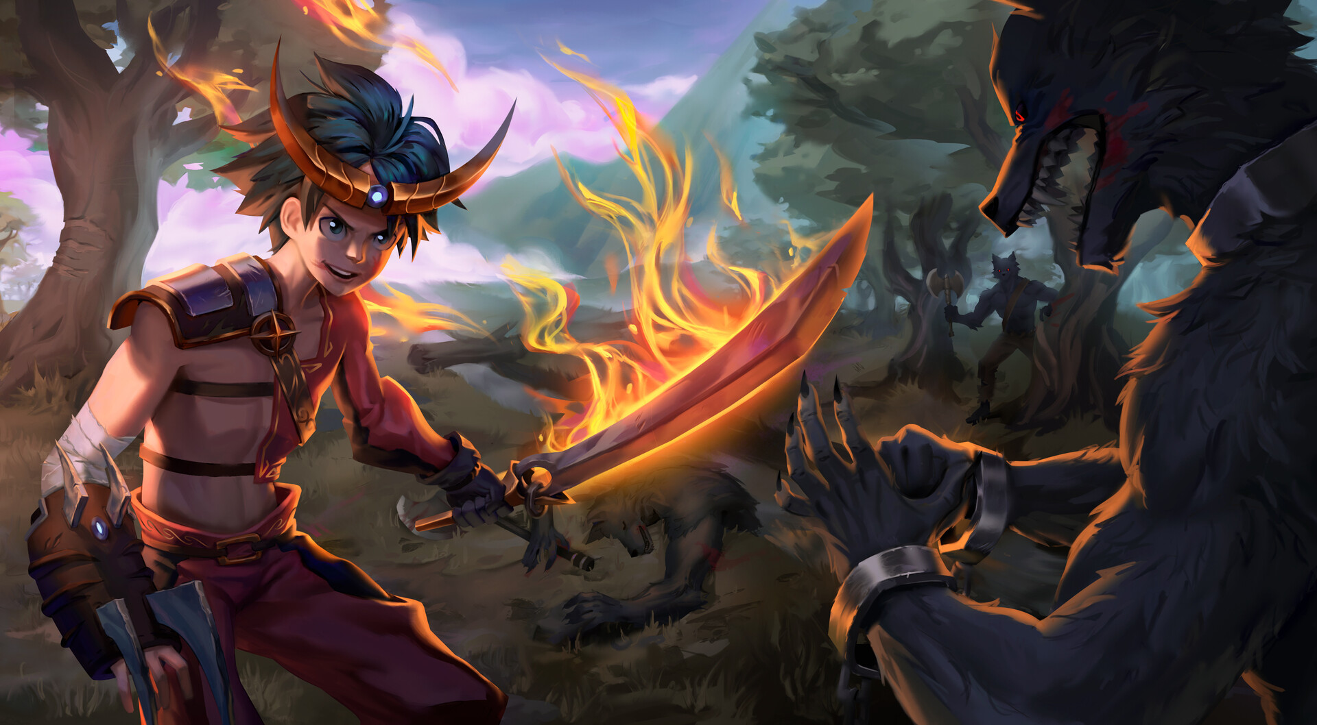 ArtStation - Flaming Blade, Juan Pablo