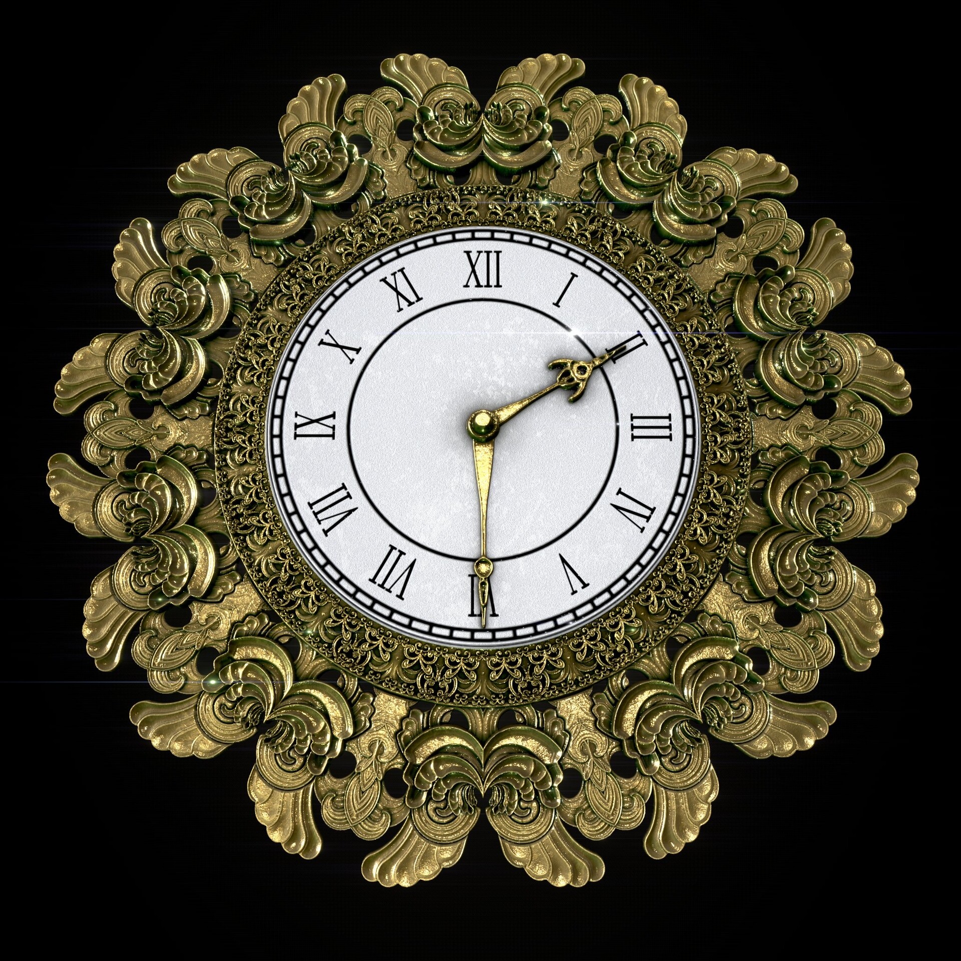 ArtStation - Fancy Clock Substance Material