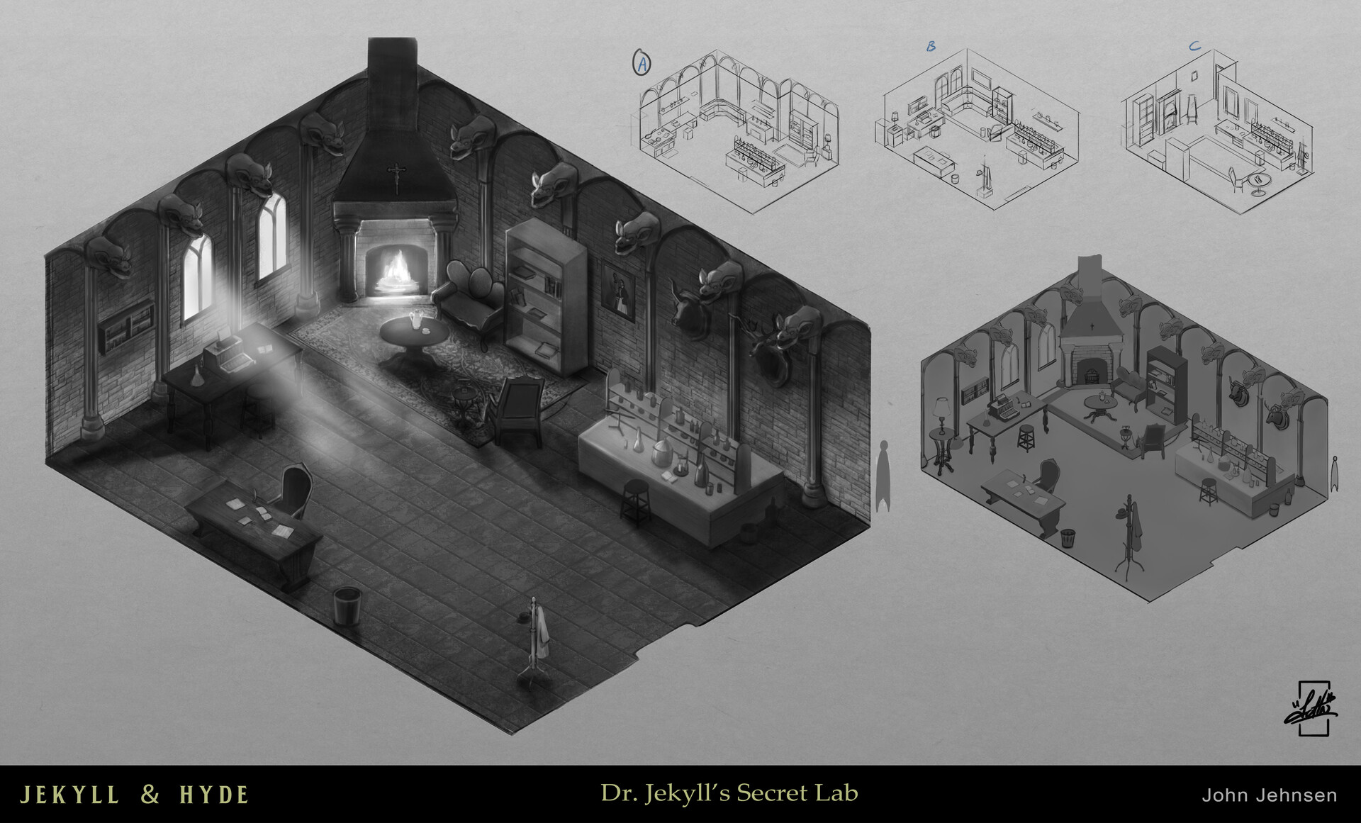 ArtStation - Jekyll & Hyde: Dr. Jekyll's Secret Lab, John Jehnsen