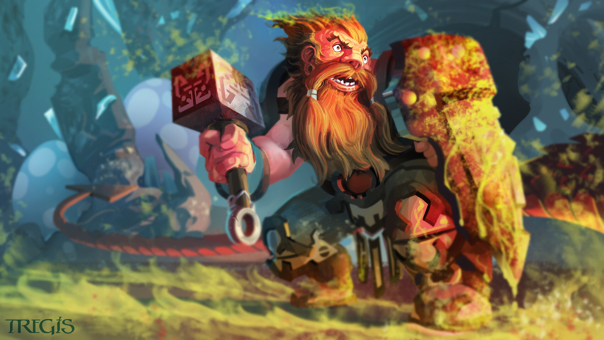 ArtStation - Burning Dwarf