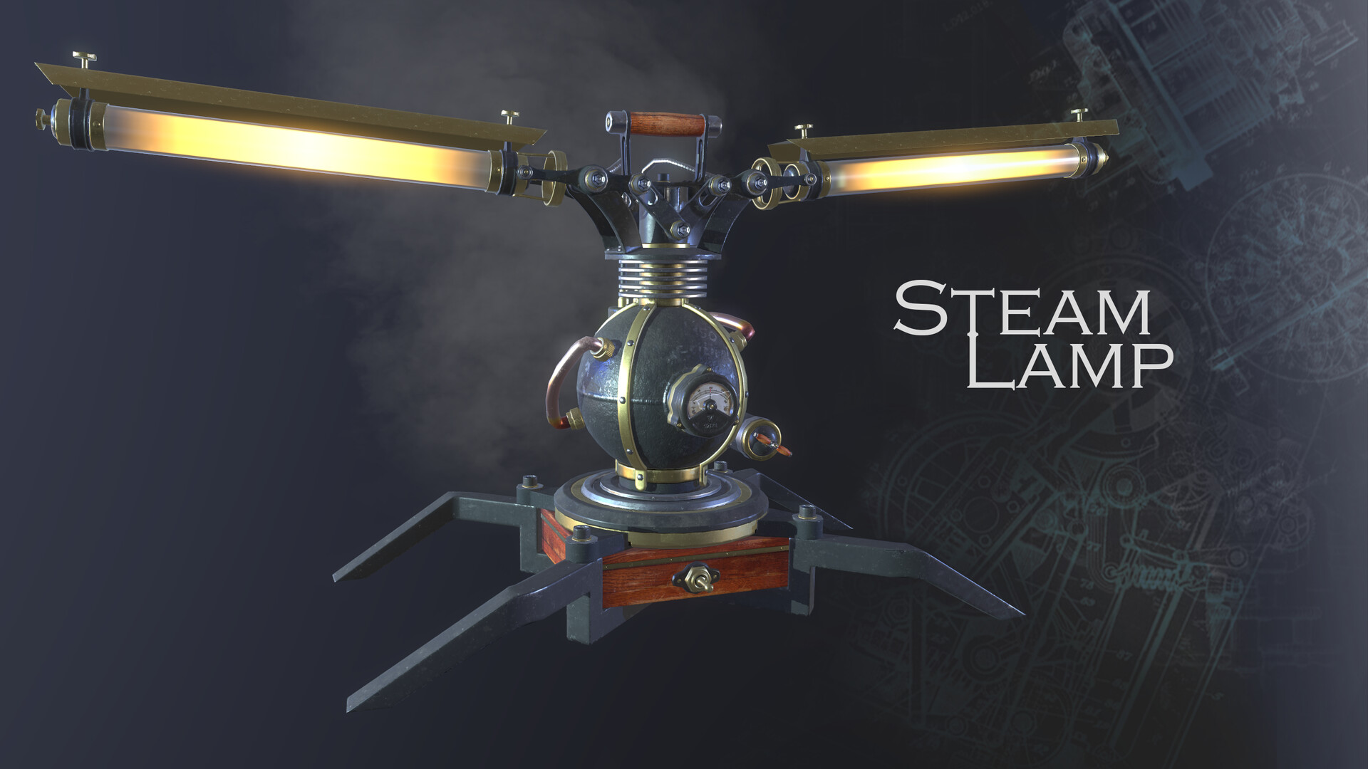 ArtStation - Steam Lamp