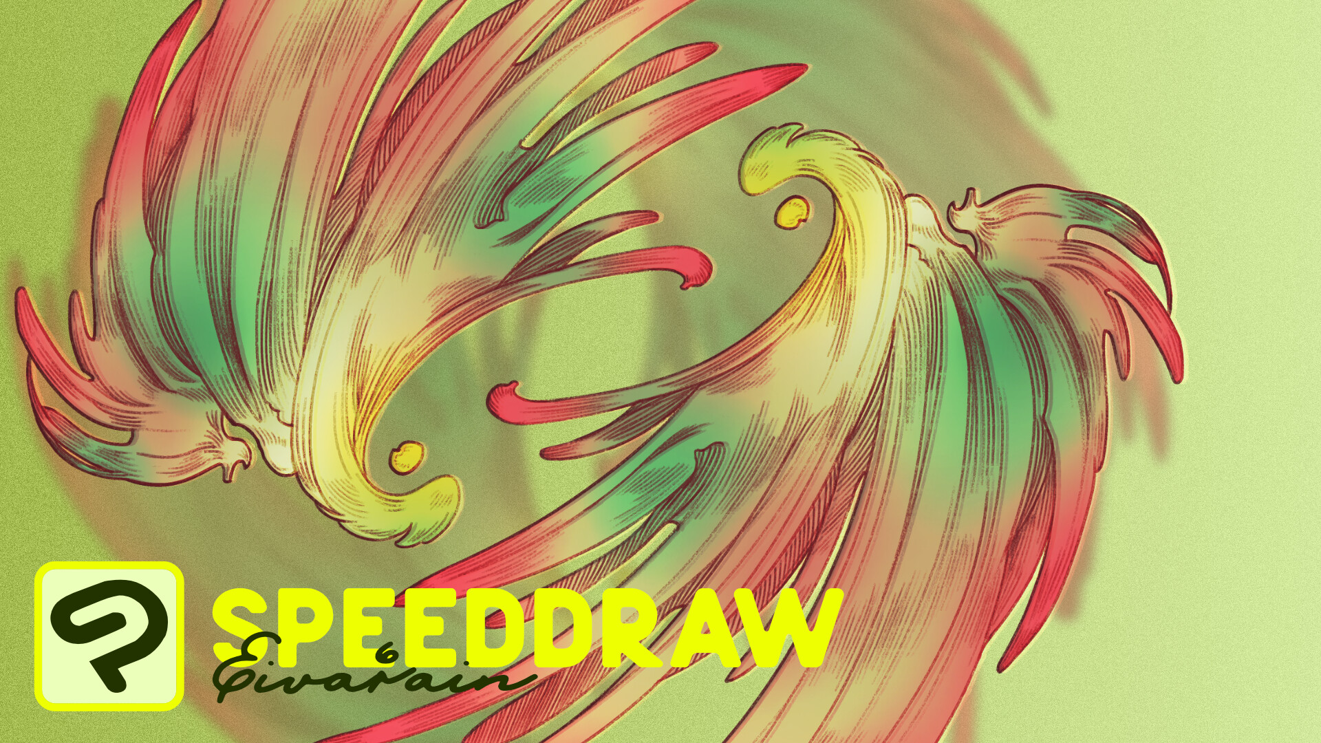 ArtStation - CSP Supernatural abstraction speed drawing // Eivarain 🌧