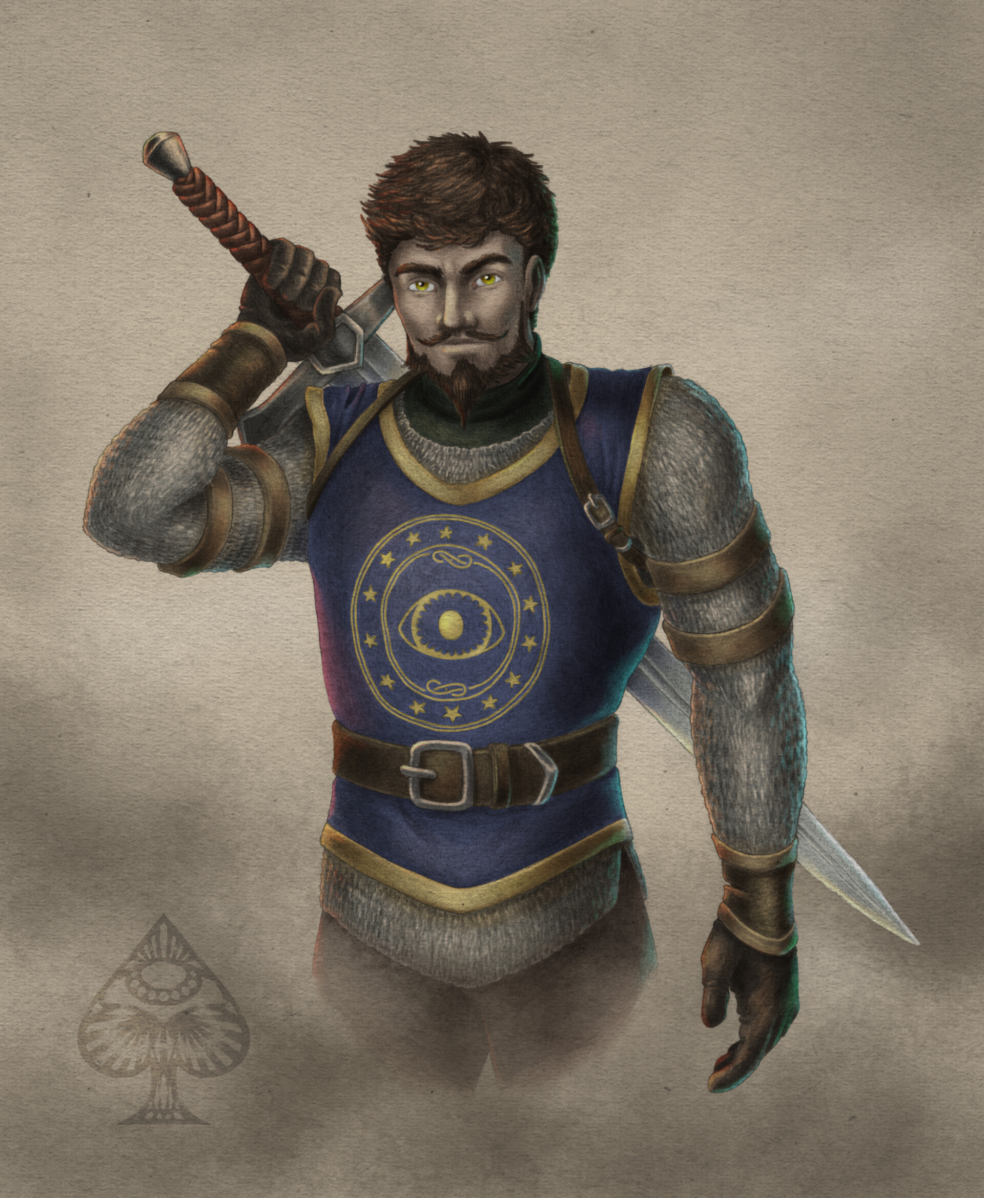 ArtStation - Private commission - human warrior