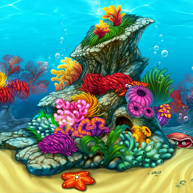 ArtStation - Ocean Themed slot game Background⁠