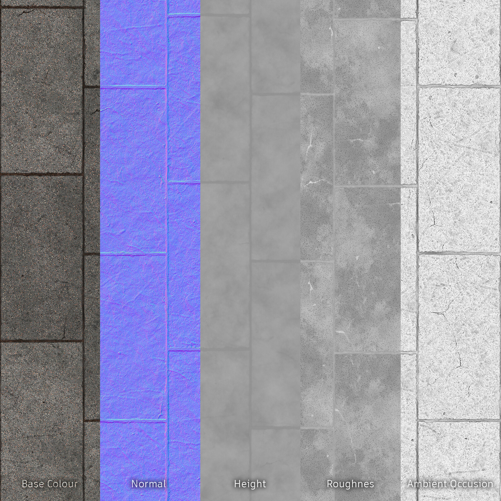 Tomás Miguel - Concrete & Concrete Slabs - Substance Designer