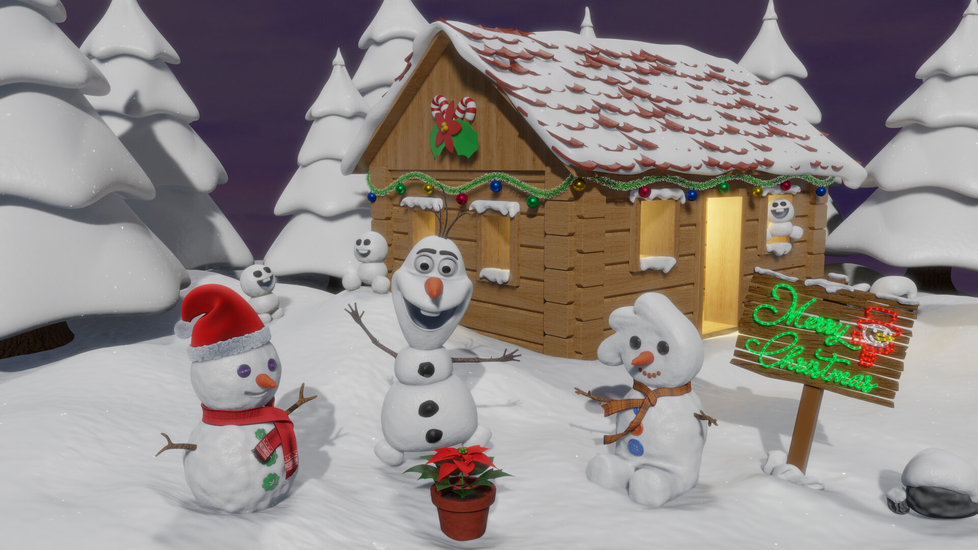ArtStation - Xmas Scene